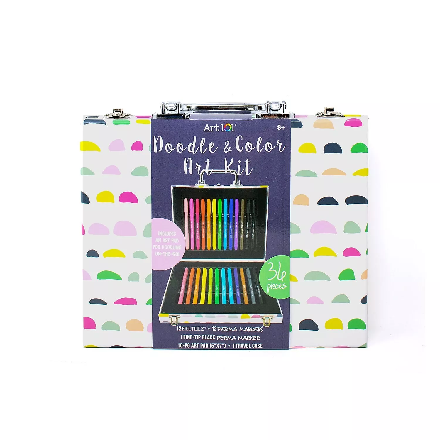 New Art 101 Doodle and Color Art Set Assorted Colors 36 Pieces (61028 ...