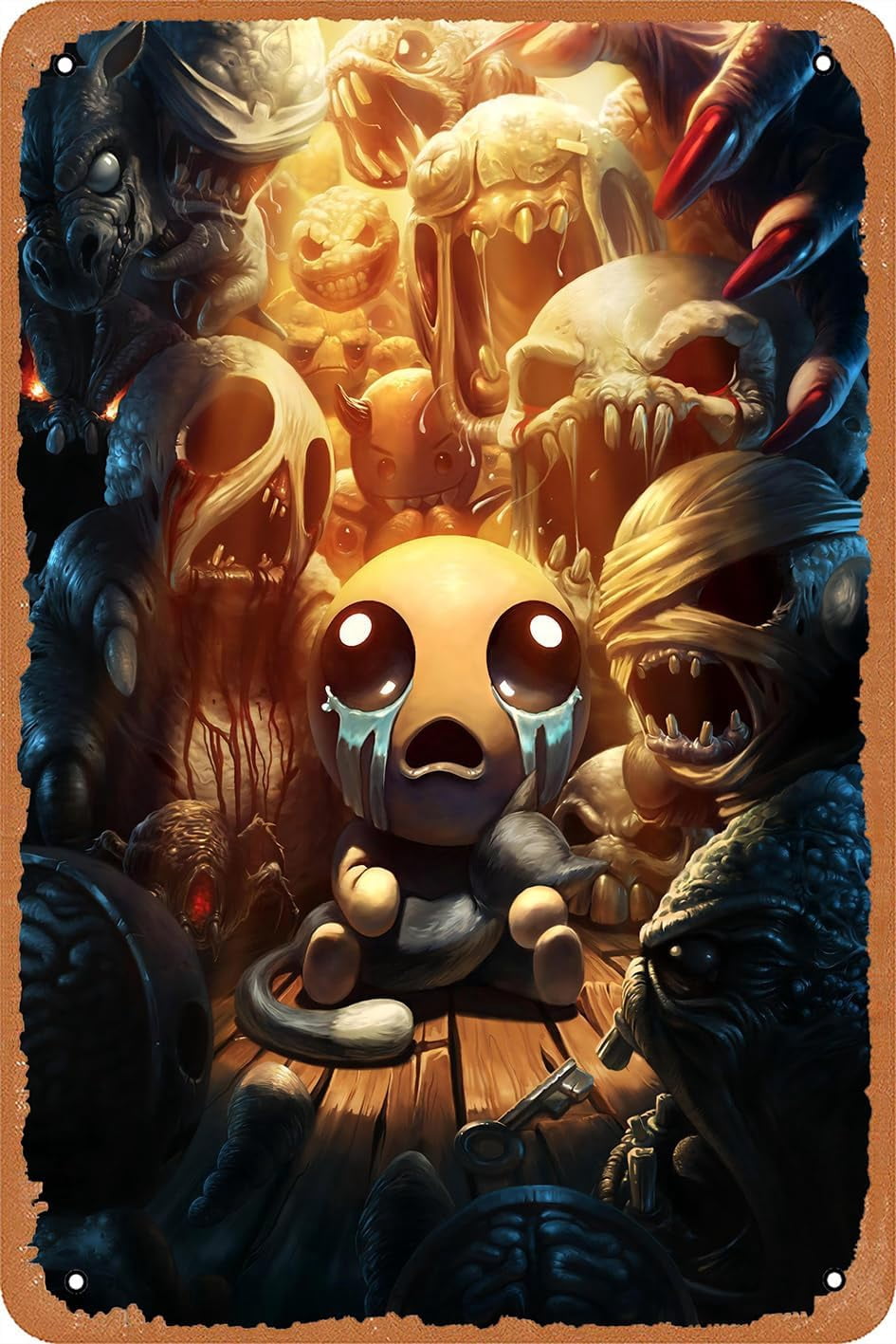 New Art The Binding Of Isaac Poster Retro Metal Tin Sign 8x12 Inch Home ...