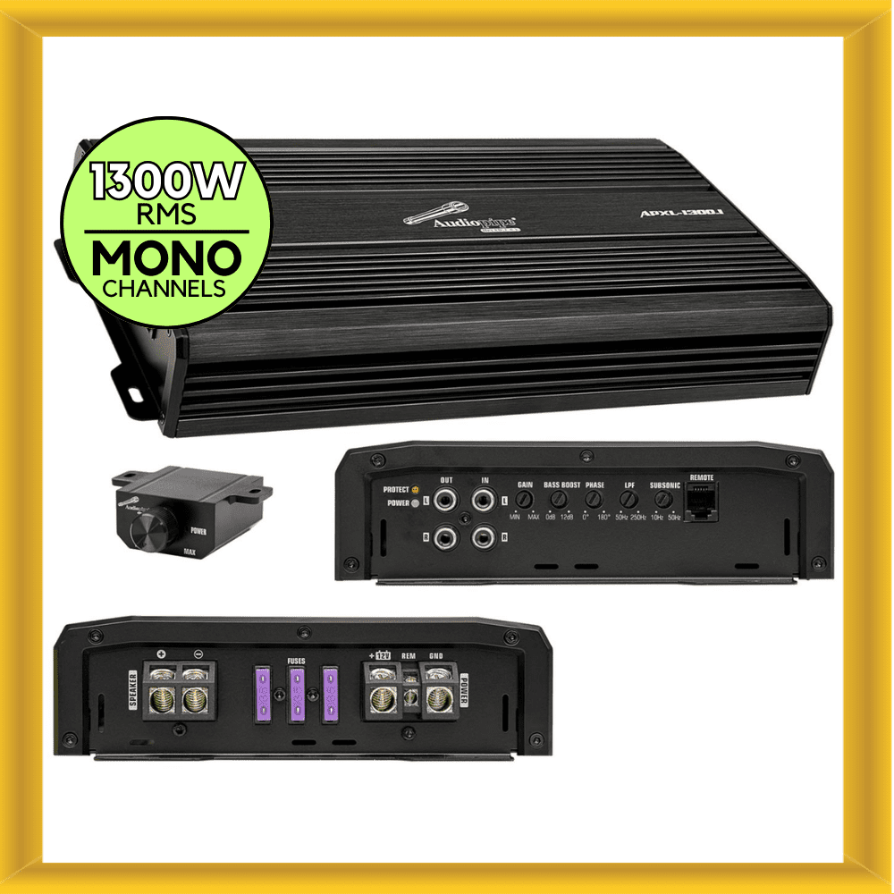 New Audiopipe Monoblock 1300W RMS Power Class D 1 OHM Stable Car ...