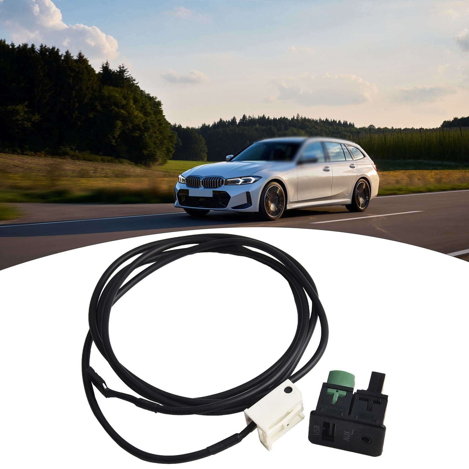 New Aux Switch USB Wireless Adapter Cable For BMW 3 Series 5 Series For ...