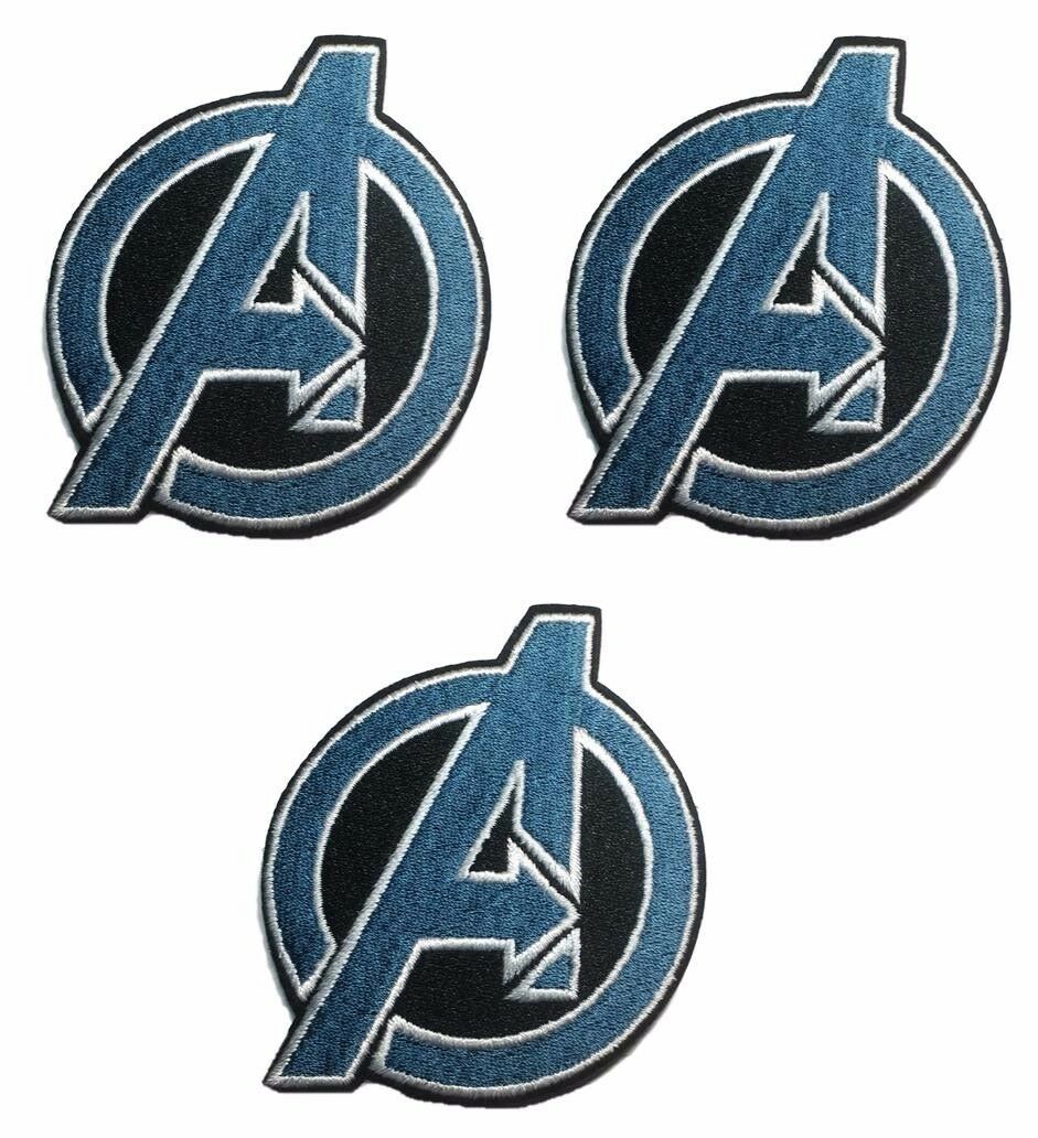 New Avengers Crest Embroidered Iron On Patch Set of 3 Patches - Walmart.com