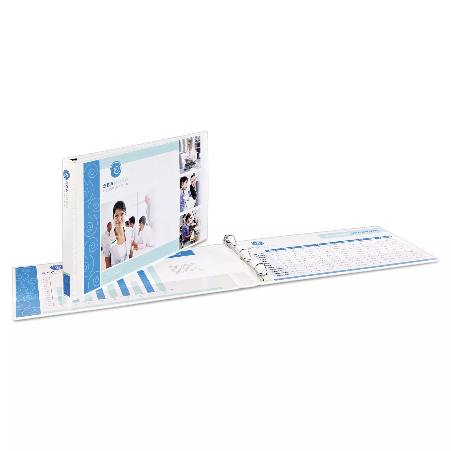 New Avery 11" x 17" Heavy-Duty View Binders Slant Rings 2" Cap White ...