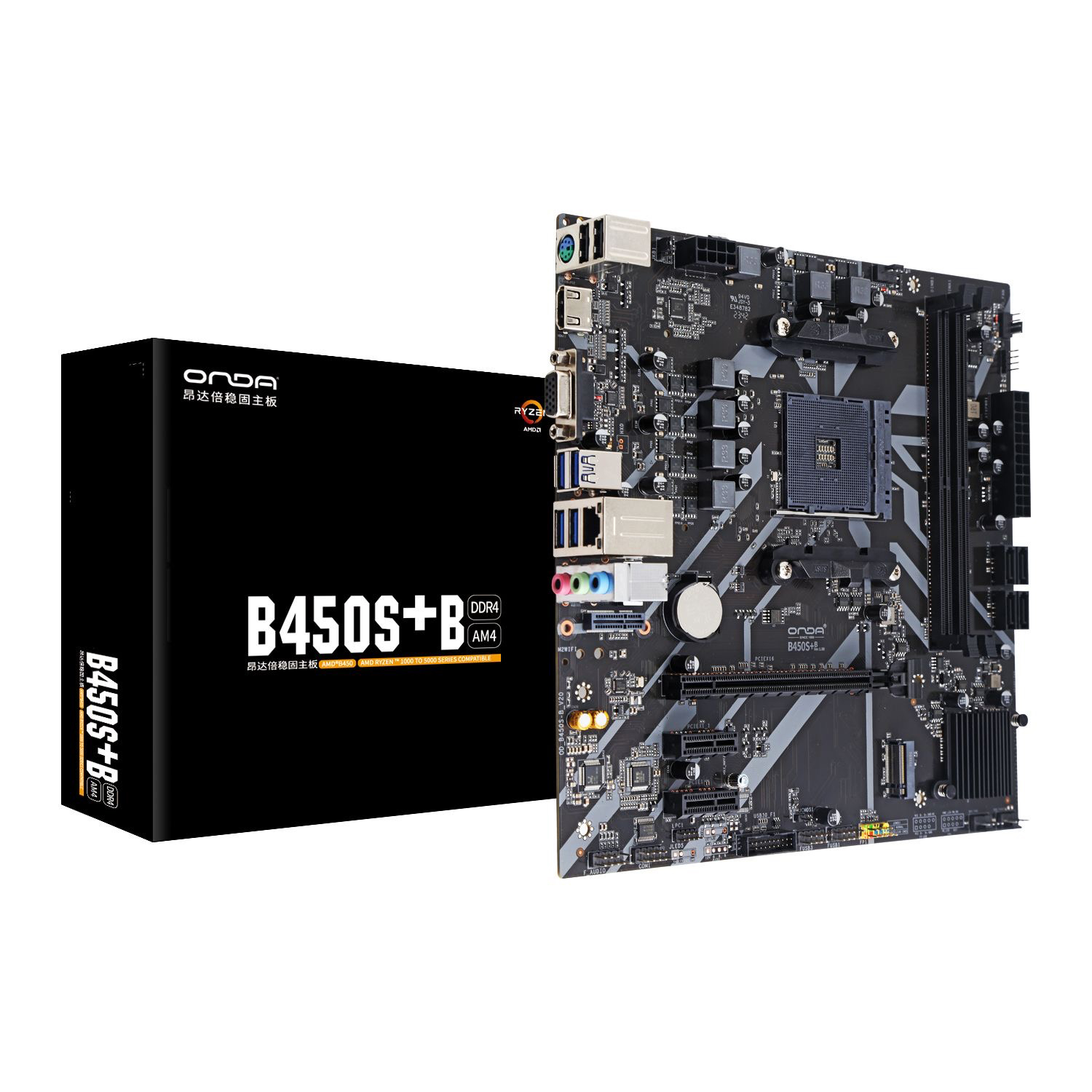New B450 AMD motherboard 64GB DDR4 original desktop computer ...