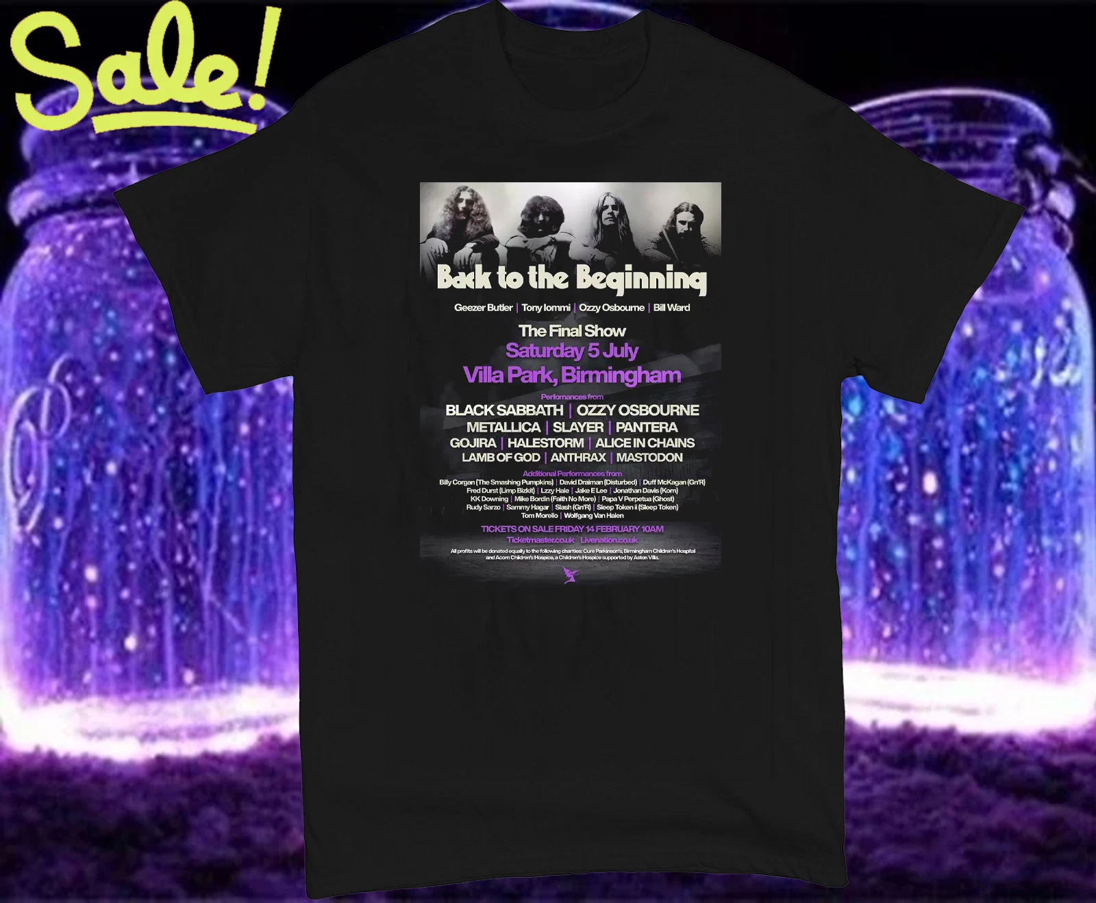 New BAND All Size Black Sabbath Back To The Beginning 2025 T Shirt S ...