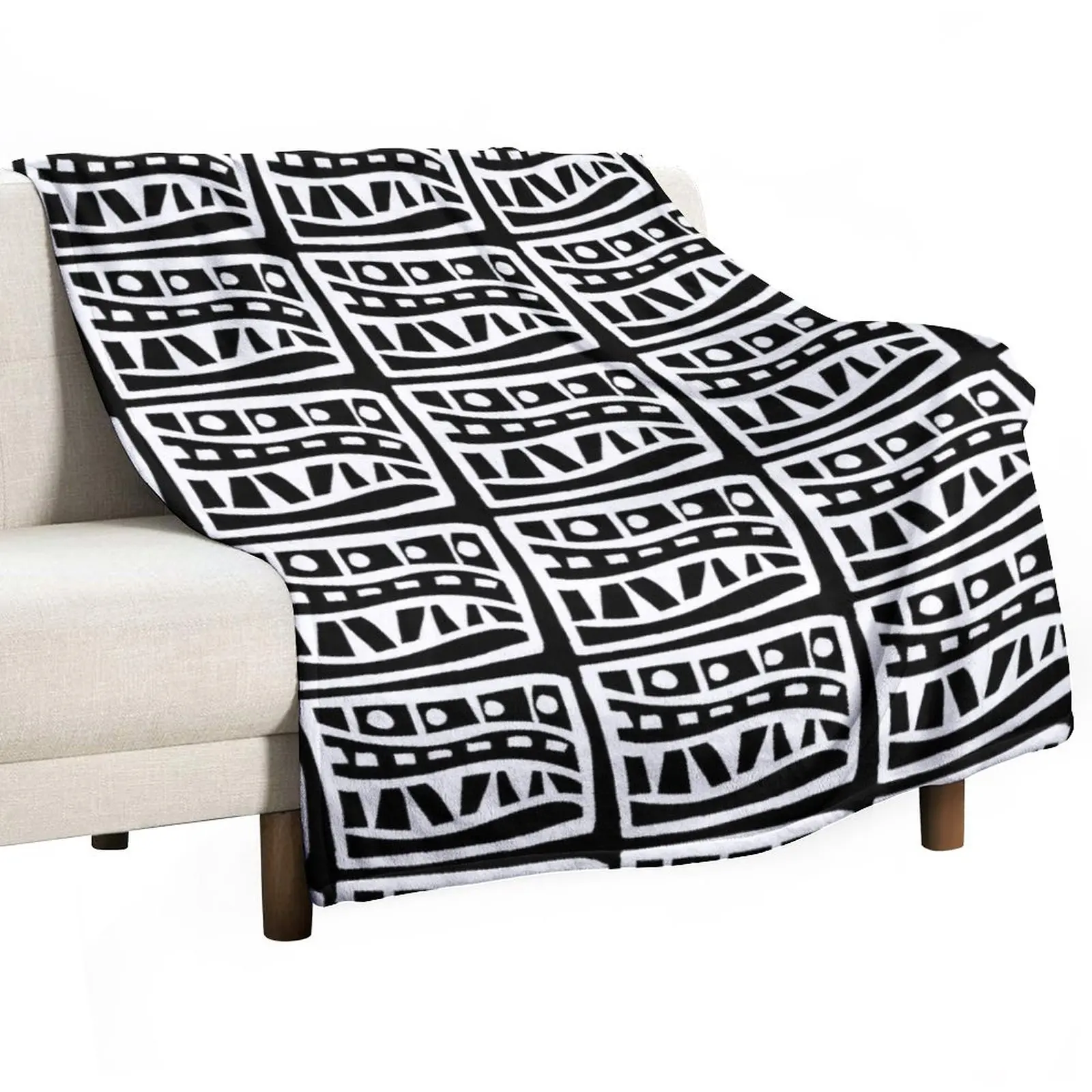 New BLACK AND WHITE ROAD BY RONYMEX Throw Blanket Luxury St Summer ...