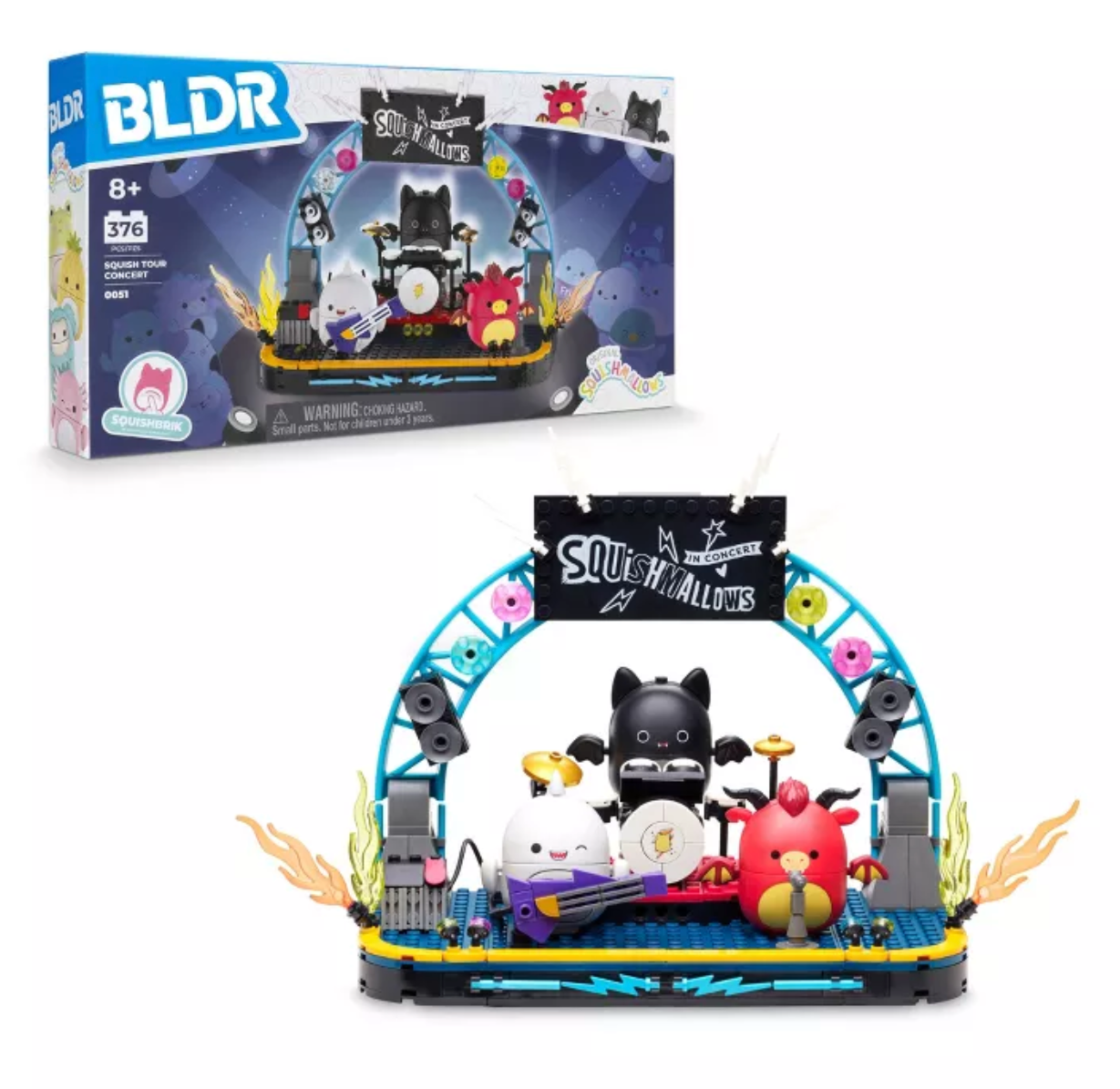 New BLDR 0051 - Squishmallows Squish Tour Concert Building Set - 375pc - Walmart.com