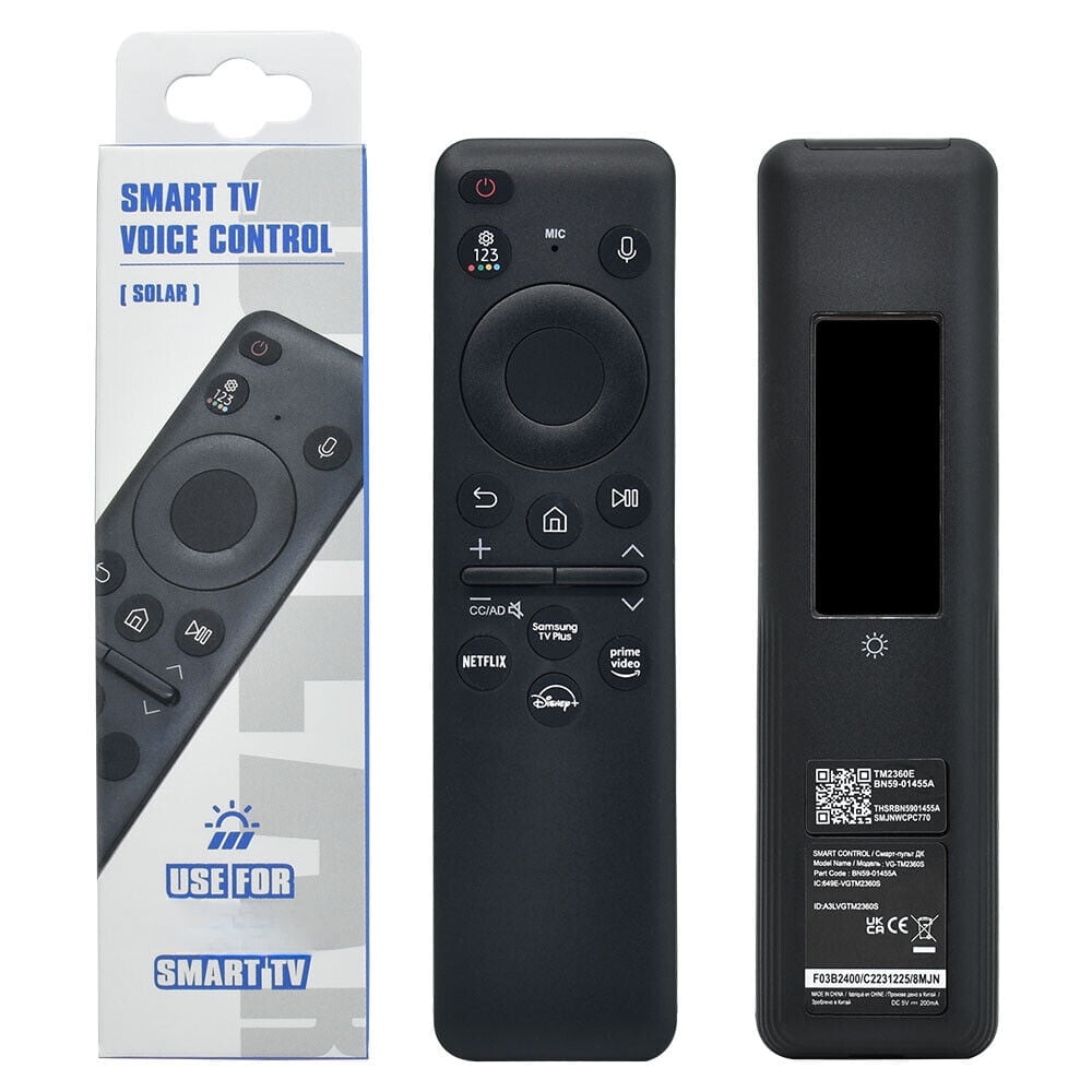 New BN59-01455A For Rechargeable Solar Cell Voice TV Remote BN59-01439A ...