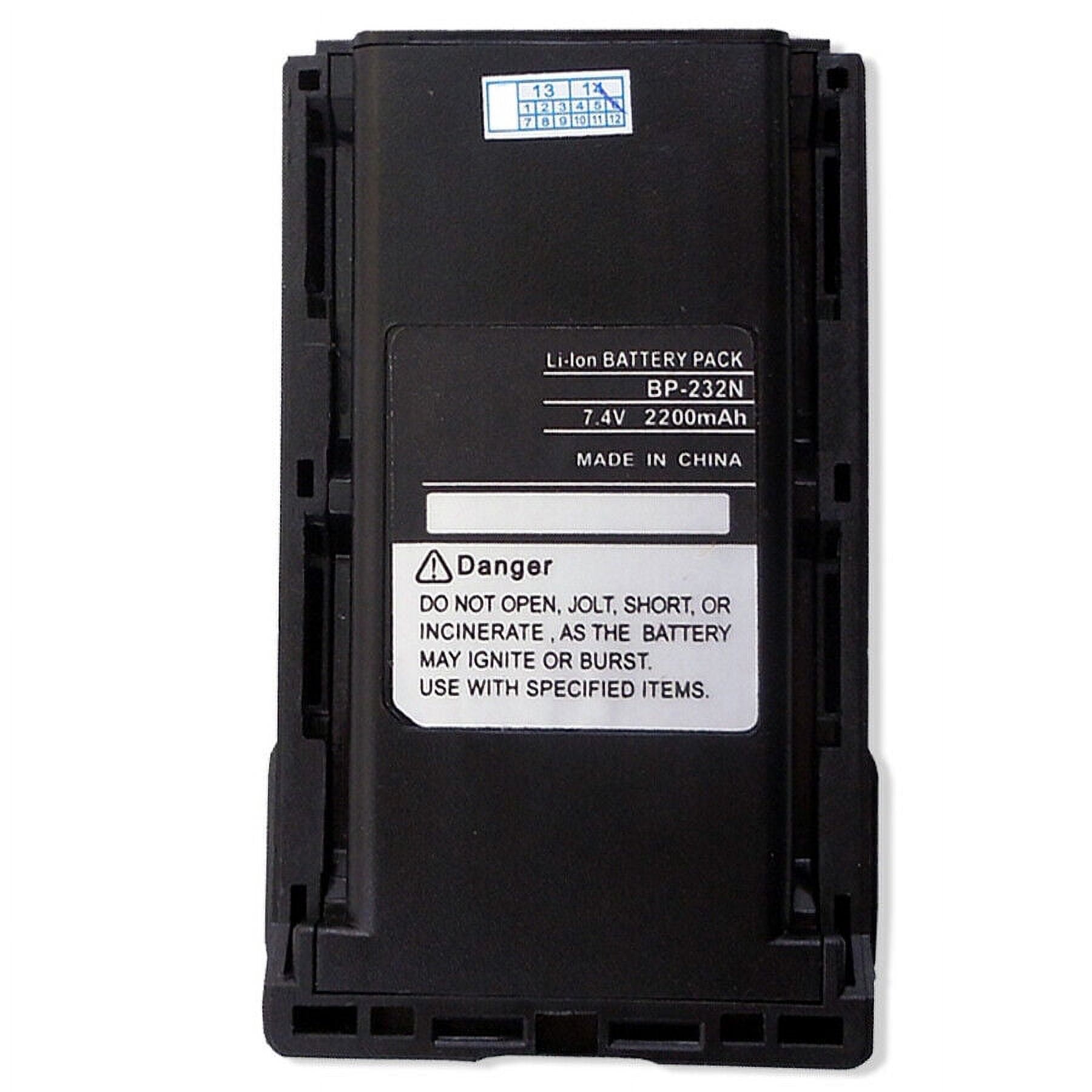 New BP-232 Li-ion Battery For ICOM IC-F4160D IC-F3161 IC-F4161 IC-F3162 ...