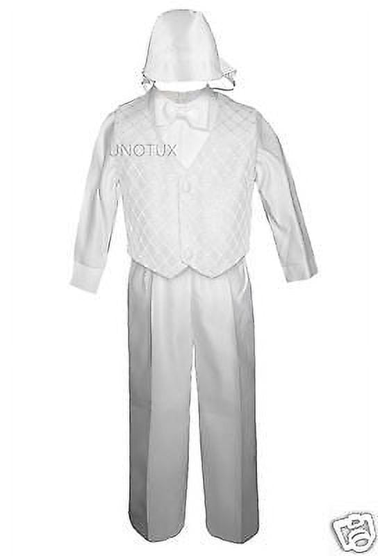 New Baby Boy Toddler Christening Baptism Church Cross Pattern Vest Set ...