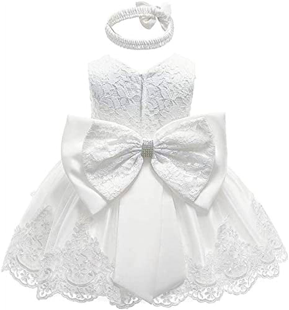 New Baby Princess Girls Dress Christening Lace Wedding Party Kids ...