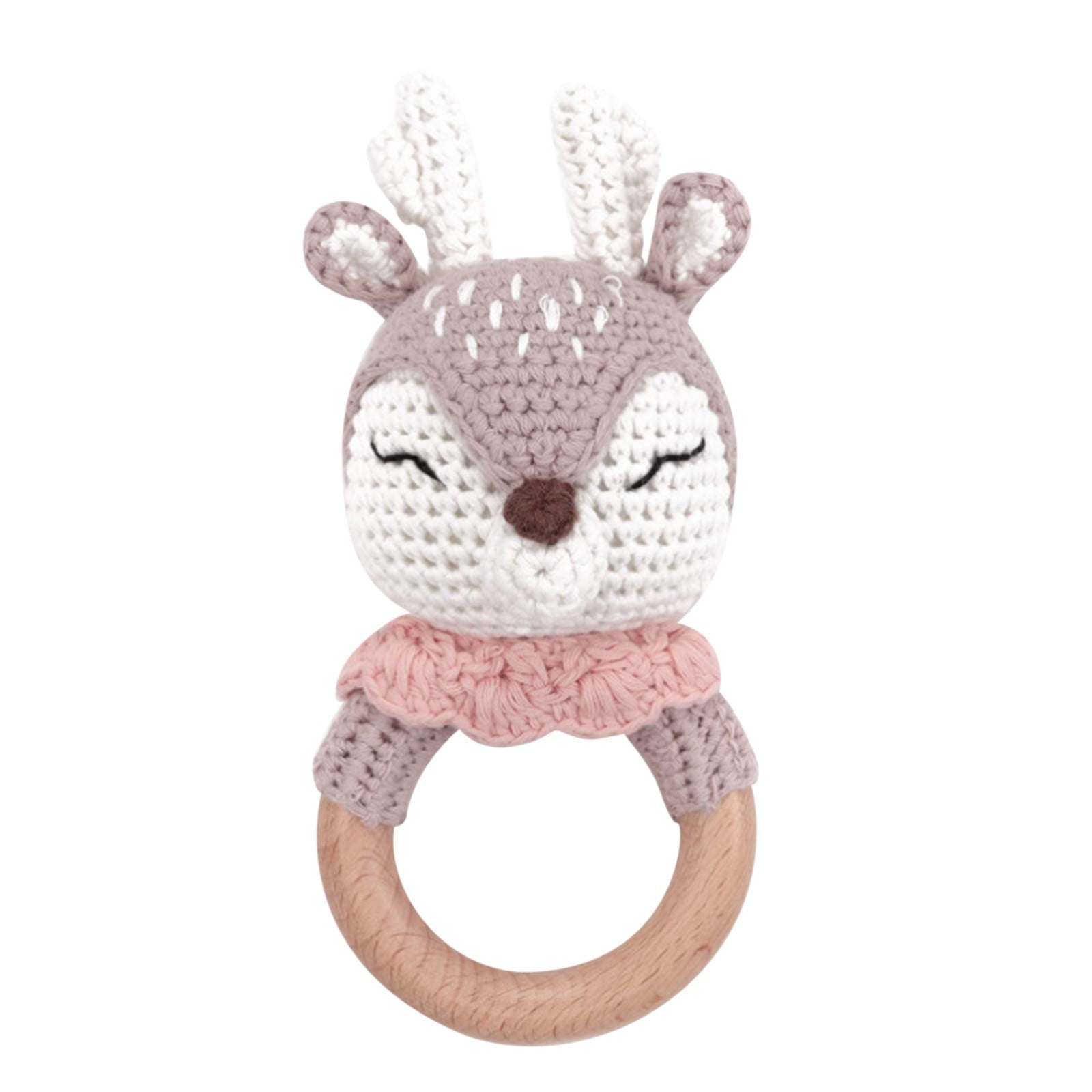 New Baby Rattles Handmade Rattle Crochet Rabbit Rattle Toy Kid Bunny ...