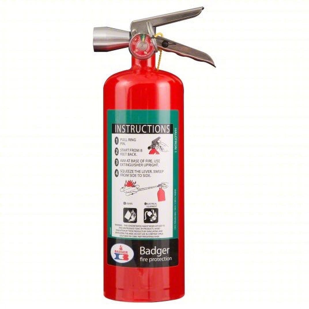 New Badger 5 lb. Halotron Class B C Fire Extinguisher with Vehicle ...