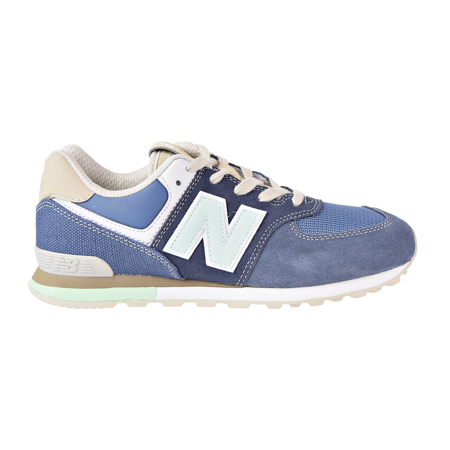 New Balance 574 Core Big Kid's Shoes Blue/Green gc574-sl - Walmart.com