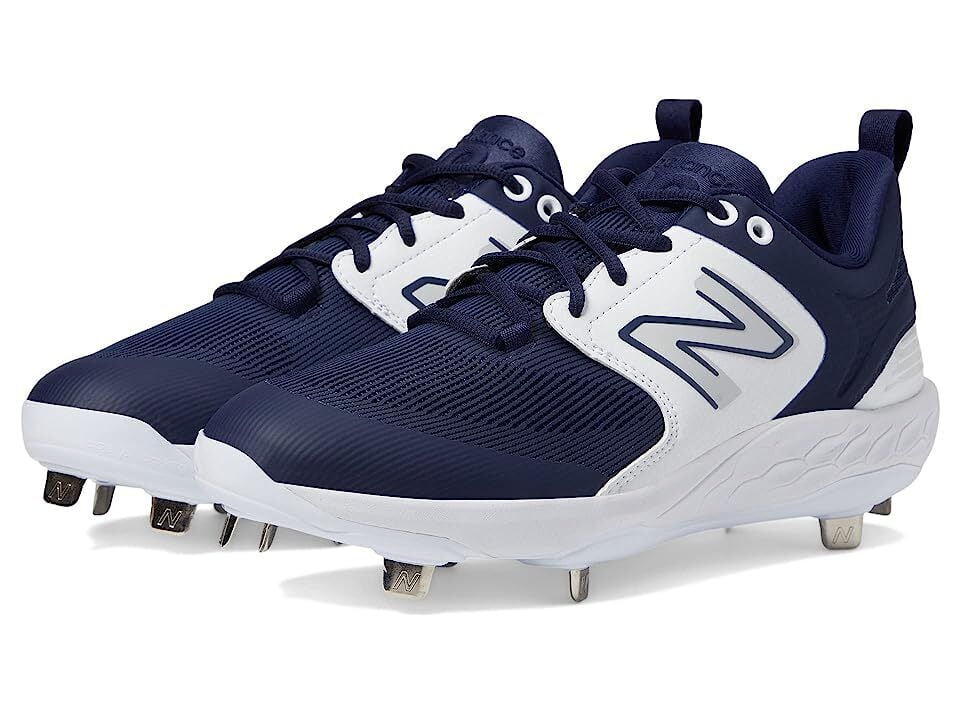 New Balance Mens Fresh Foam X 3000v6 Low Metal Baseball Cleats Navy ...