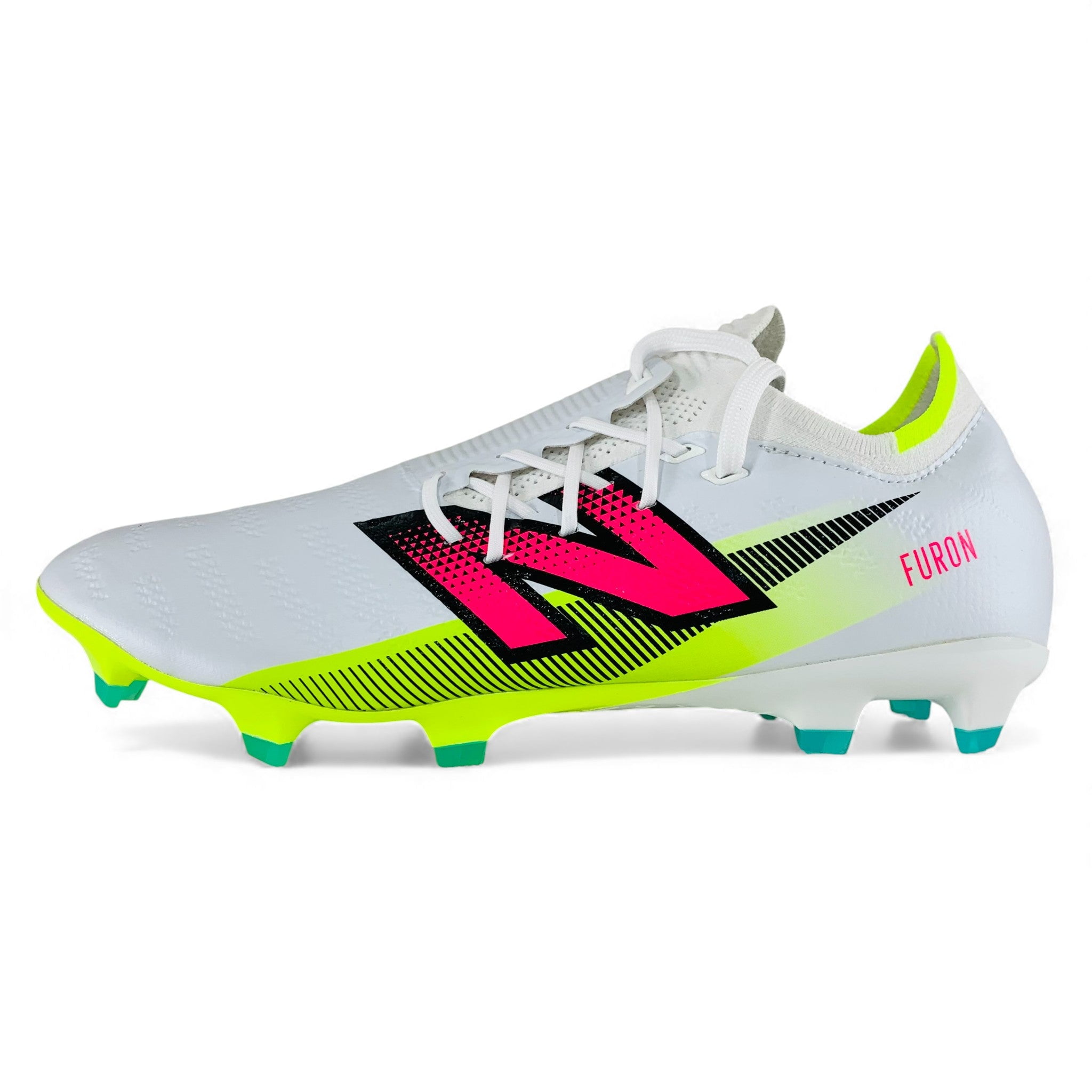 New Balance Furon Pro FG v7+ White Yellow United in FuelCell Pack Men's ...