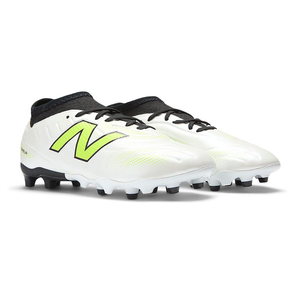 New Balance Kid's Tekela Team Low Laced FG V5 Soccer Shoe, White/Black ...