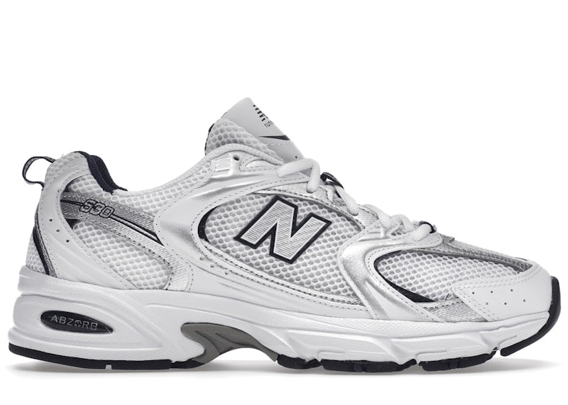 New Balance Men's 530 White Silver Navy Running Shoes, from StockX ...