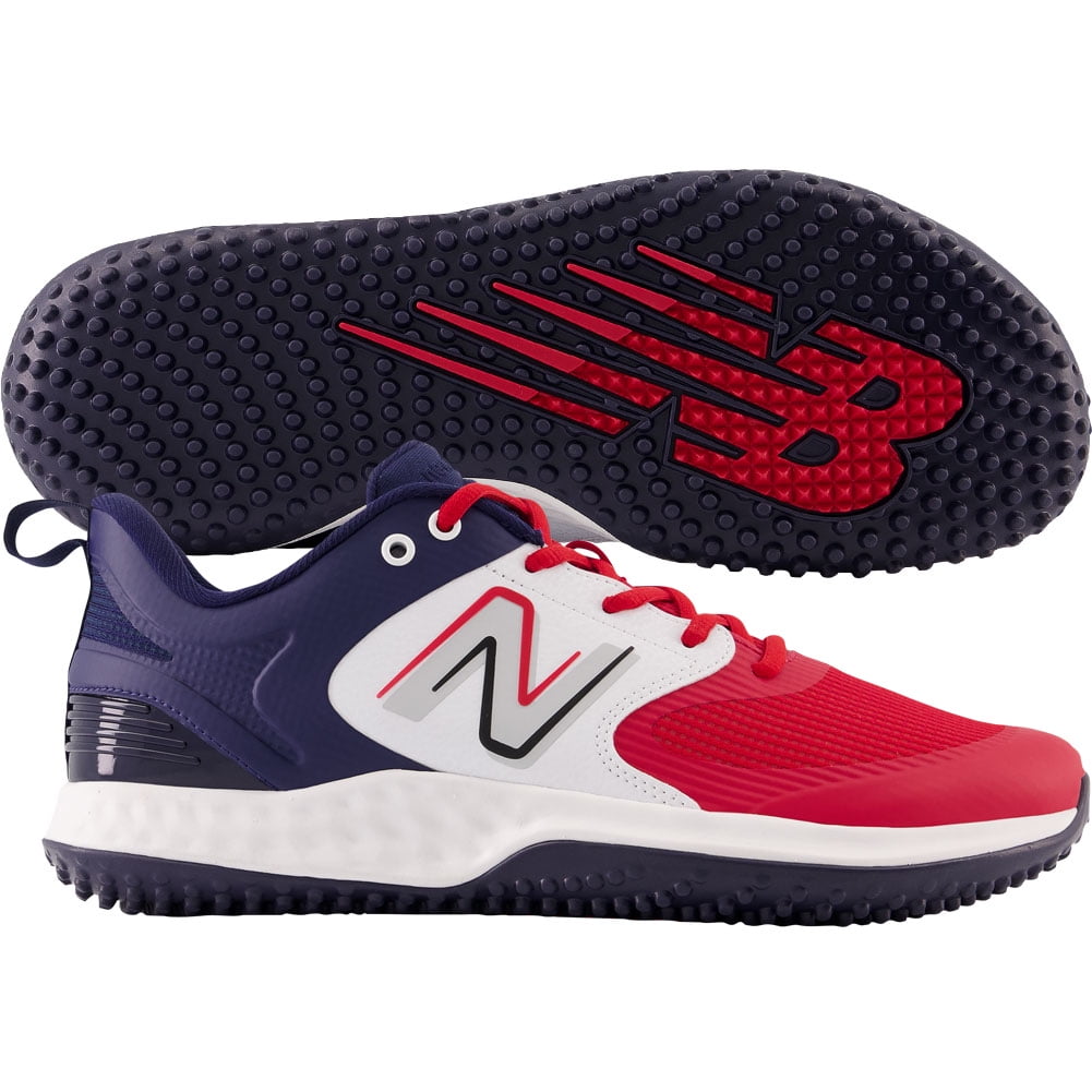 New Balance Men's Fresh Foam 3000V6 Baseball Turf-Trainer Shoes Red ...