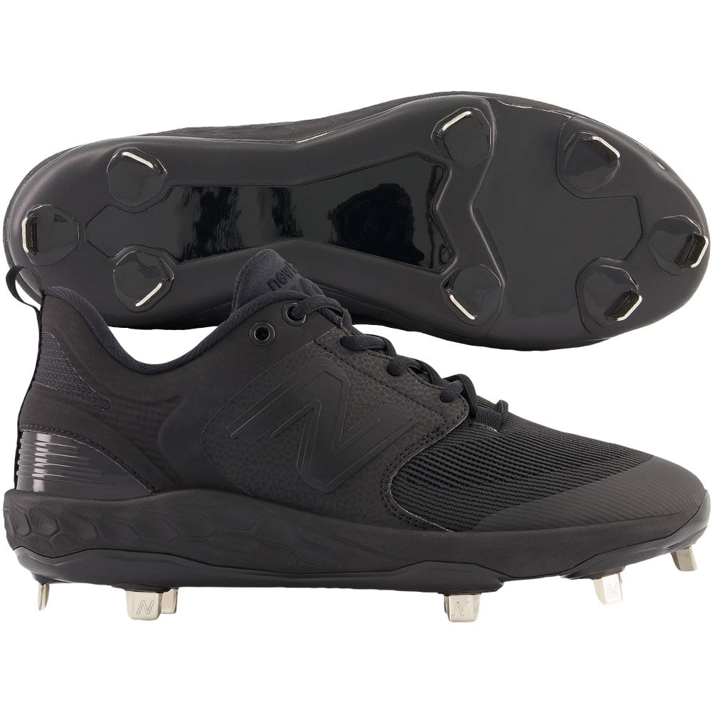 New Balance Men's Fresh Foam X 3000V6 Low Metal Baseball Cleats Black ...
