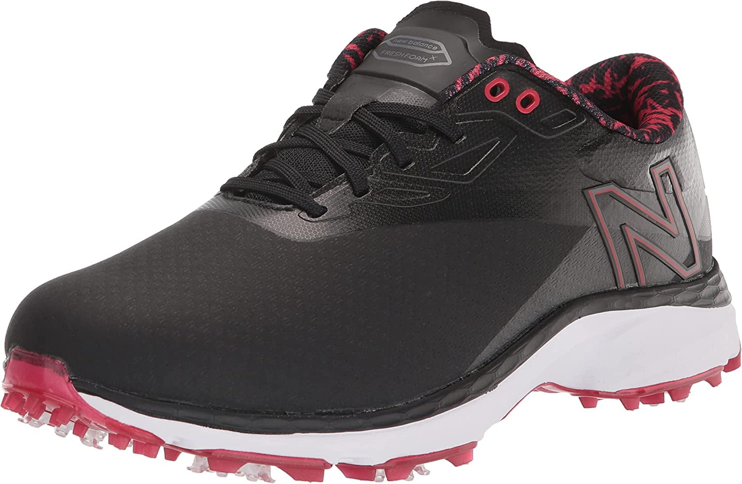 New Balance Men's Fresh Foam X Defender Golf Shoes Black/Red D 12 ...