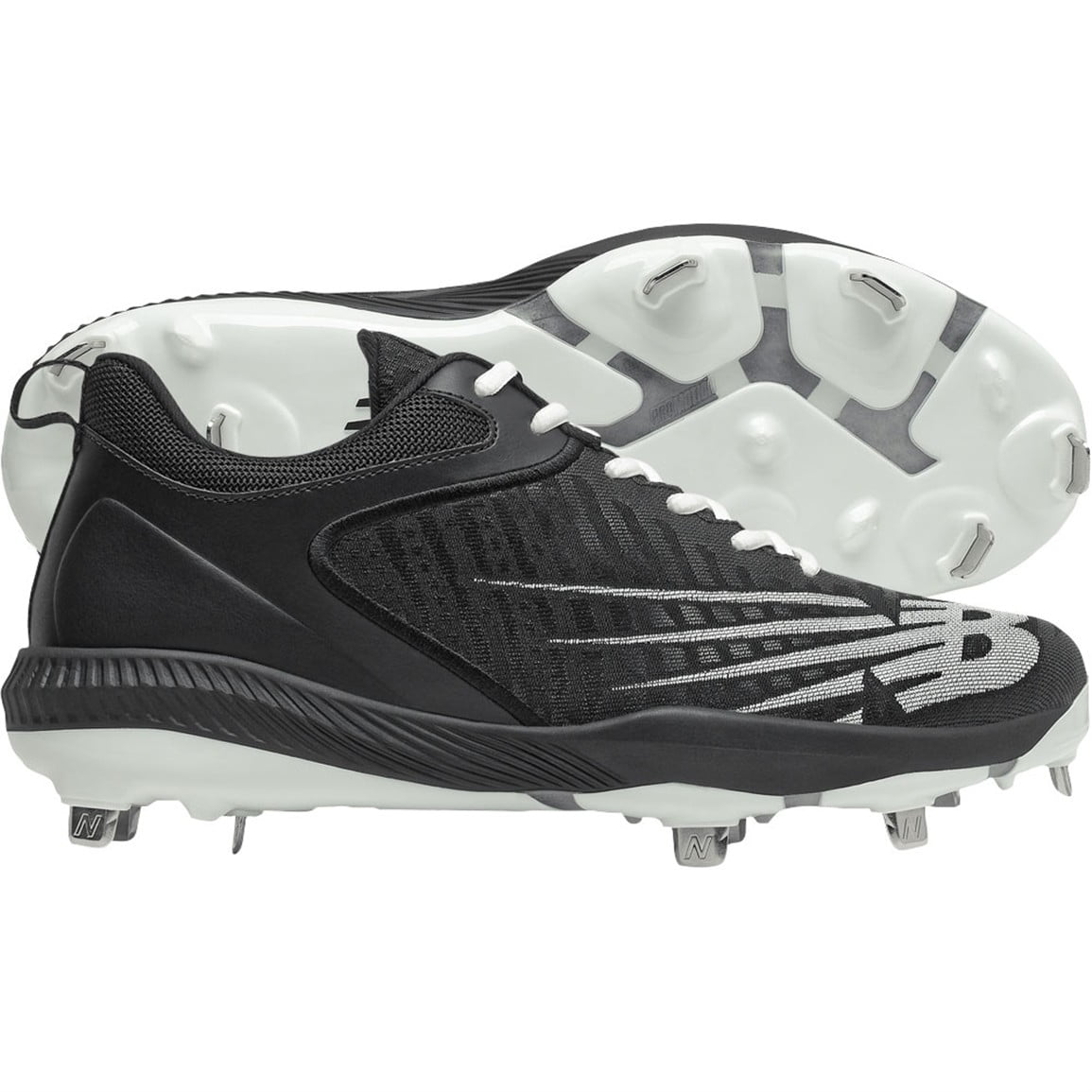 New Balance Mens Fuel Cell L4040v6 Low Metal Baseball Cleats Black ...