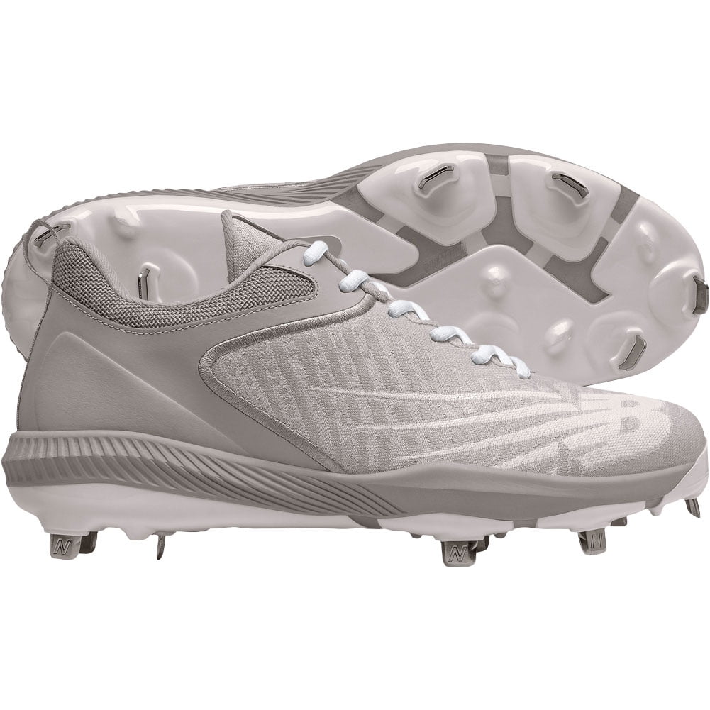 New Balance Men's Fuel Cell 4040V6 Low Metal Baseball Cleats Grey/White ...