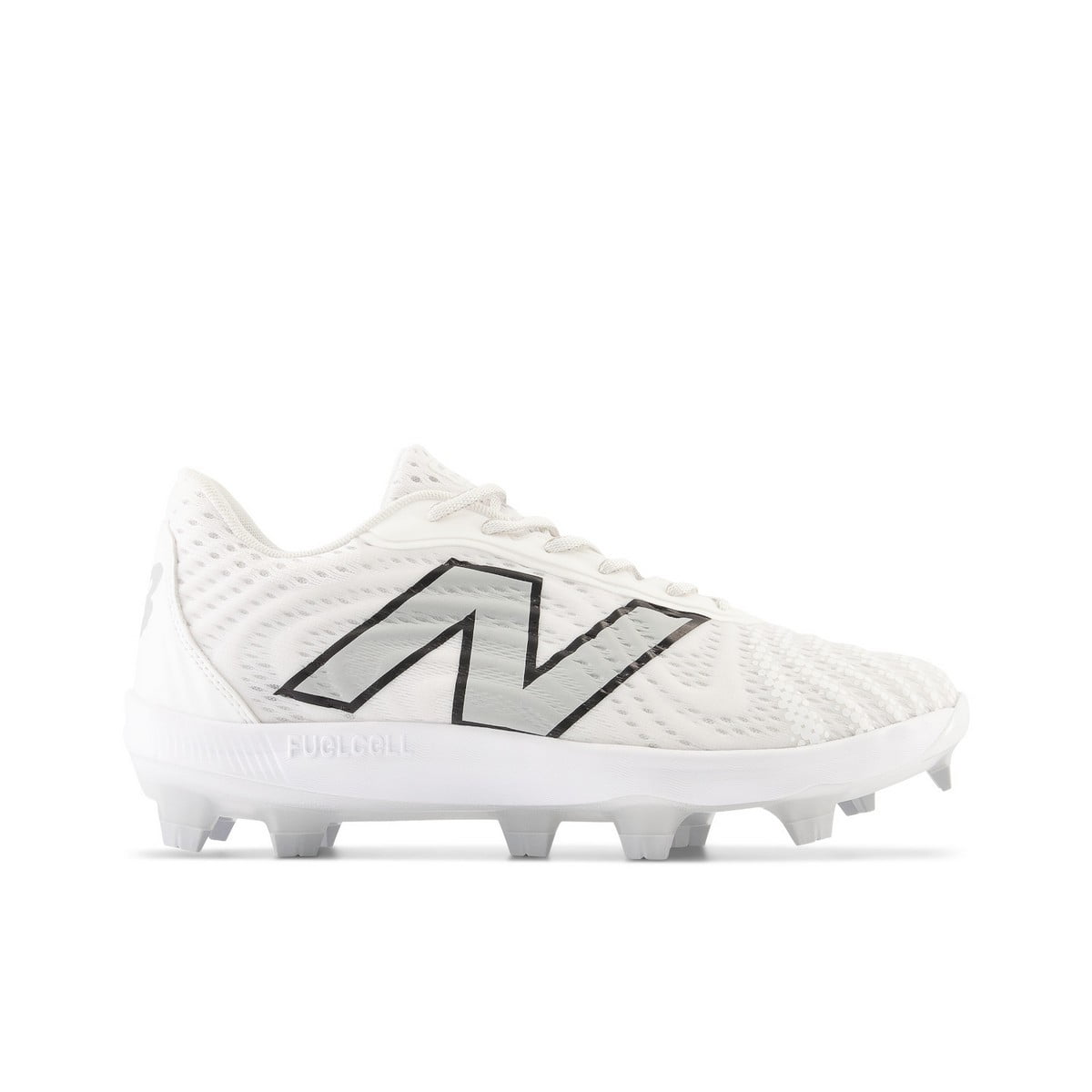 New Balance Men's Fuelcell 4040V7 Low Molded Baseball Cleat White/Grey ...