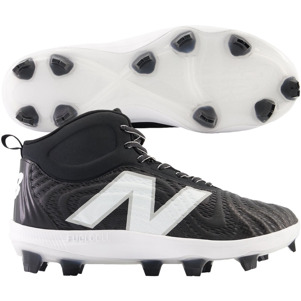 New Balance Men's Fuelcell 4040V7 Mid Molded Baseball Cleat Black/White ...