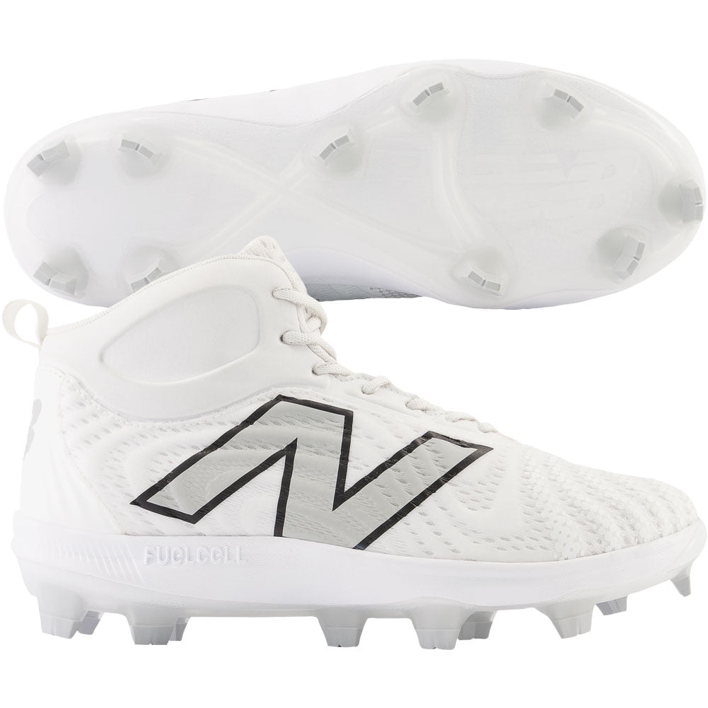 New Balance Men's FuelCell 4040v7 Mid Molded Baseball Cleat White/Grey ...