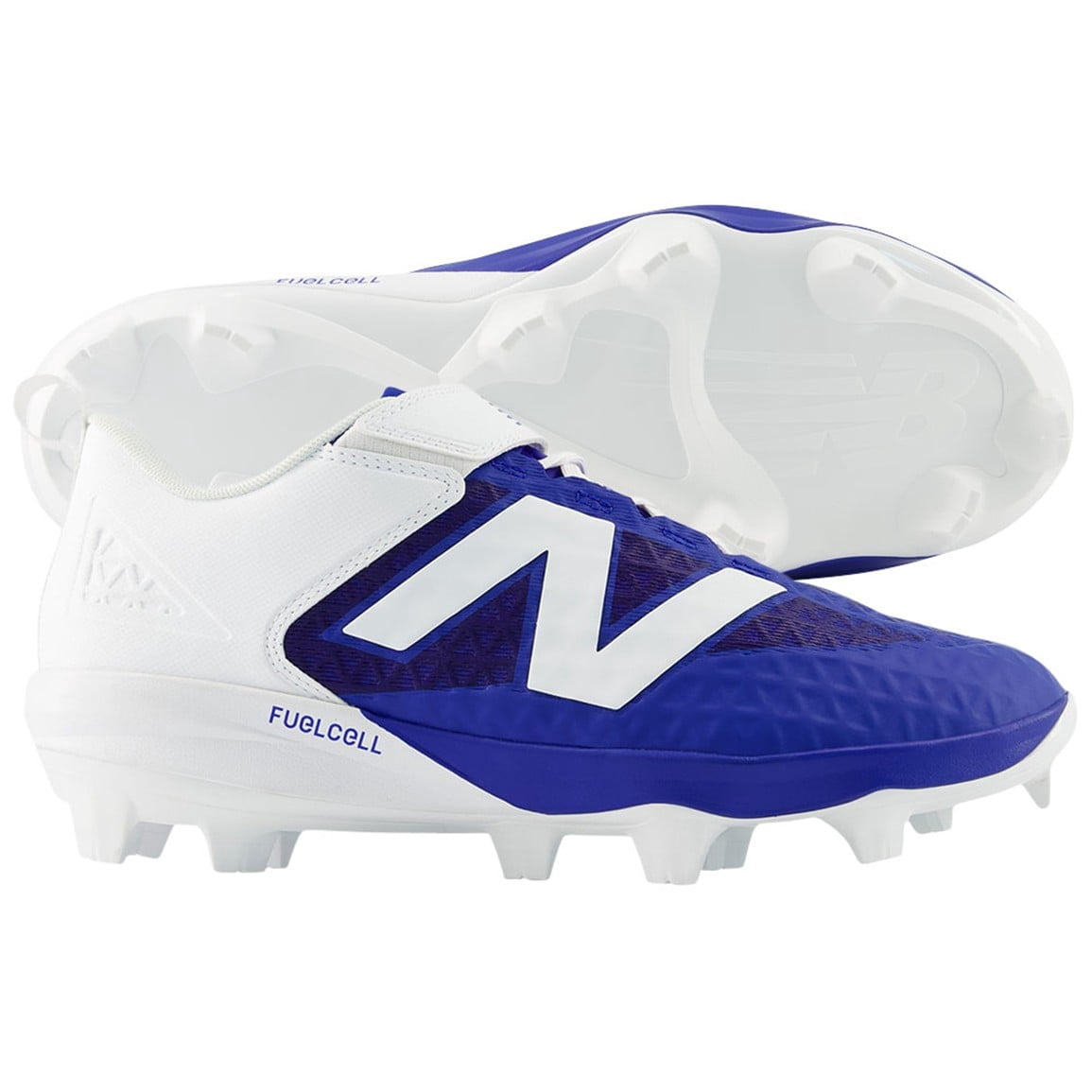 New Balance Mens 4040V8 Low TPU Molded Baseball Cleats Royal/White 8.5 ...