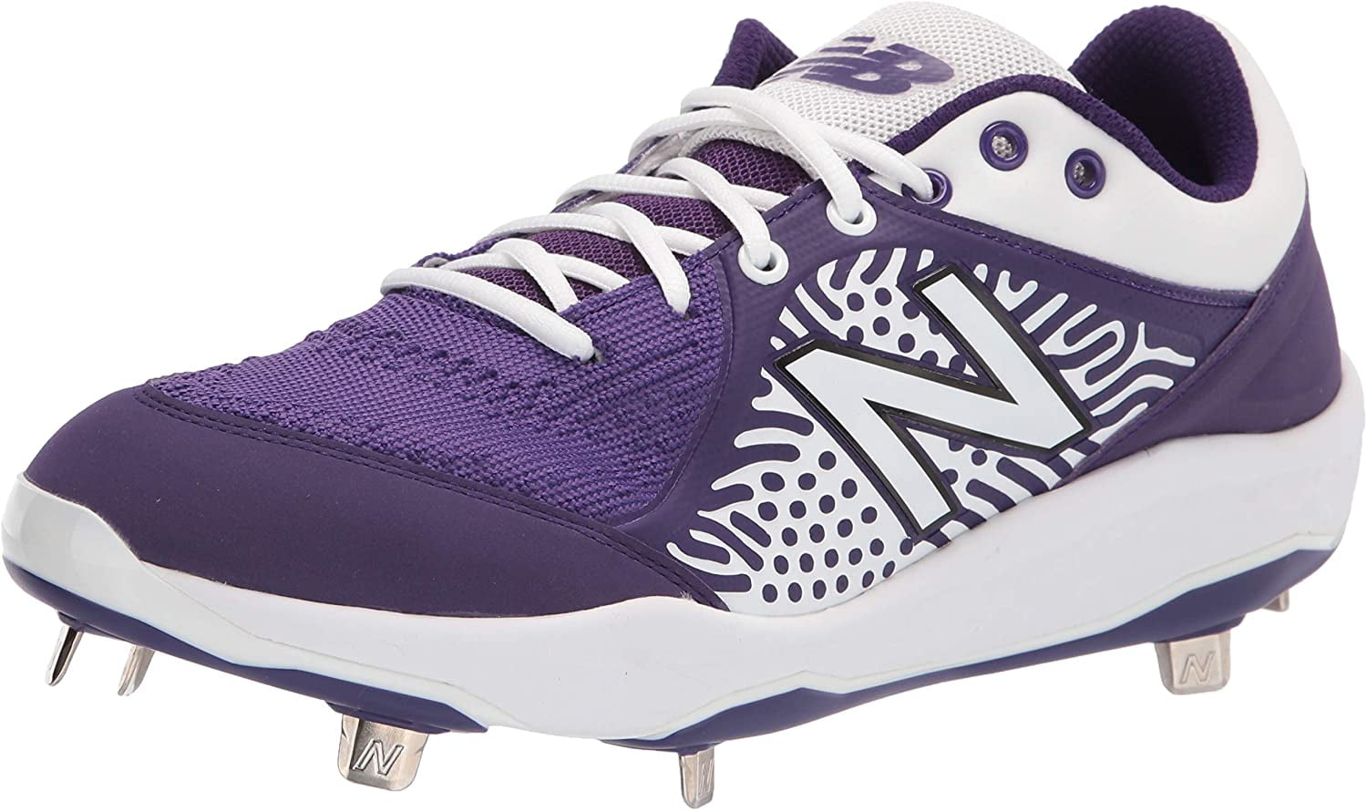New Balance Mens Fresh Foam 3000 V5 Metal Baseball Shoe 15 Purple White ...