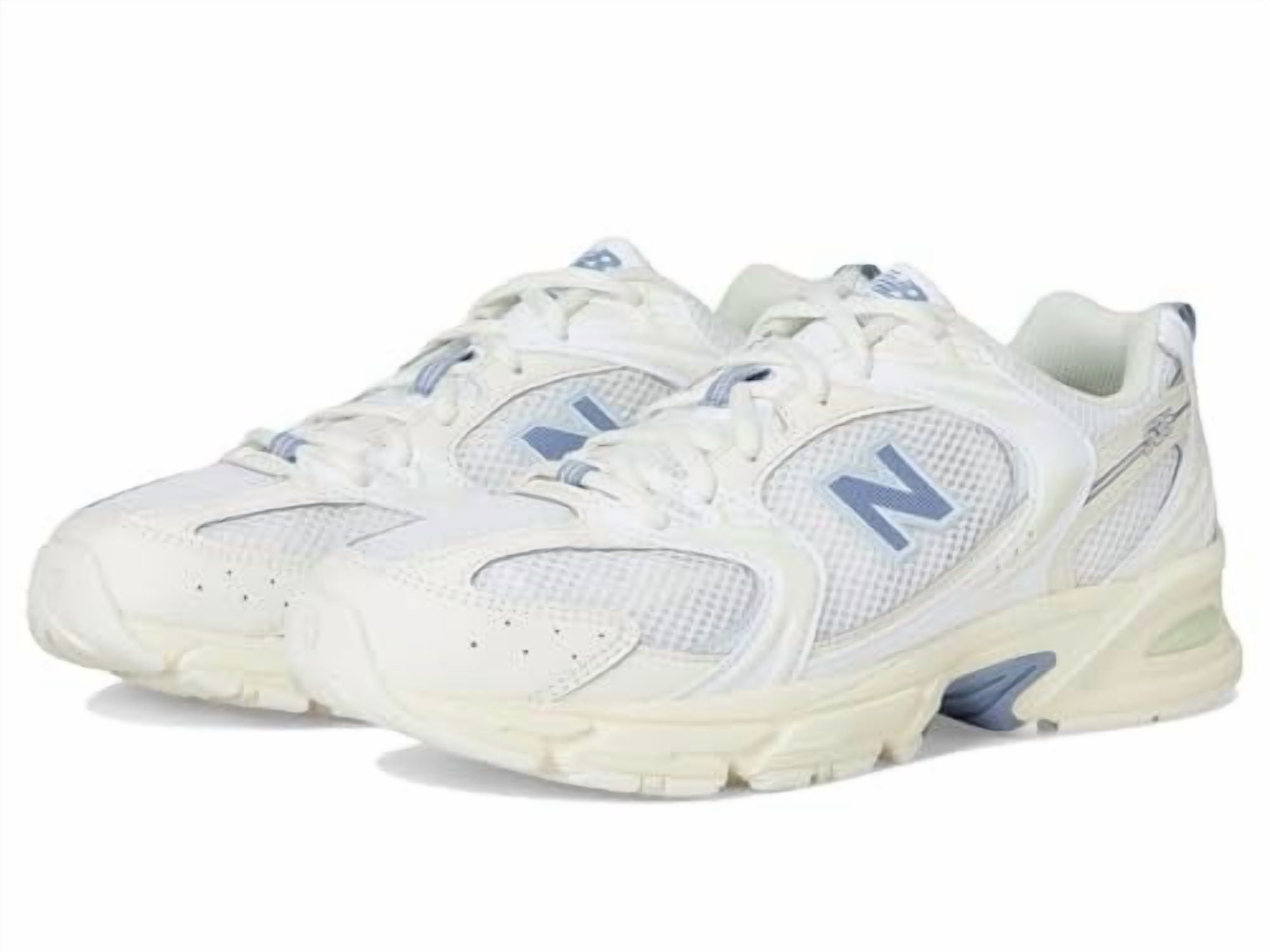 New Balance Unisex 530 Sneaker, Angora/Dusk Shower/Ice Blue, 8 US Men ...