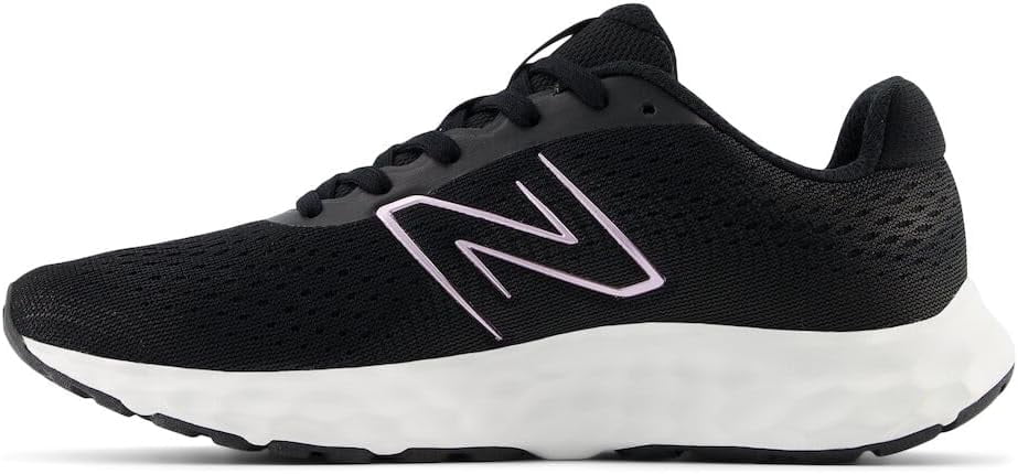 New Balance Women's 520v8 Running Shoe, Black/Pink Metallic/White, 7 W ...