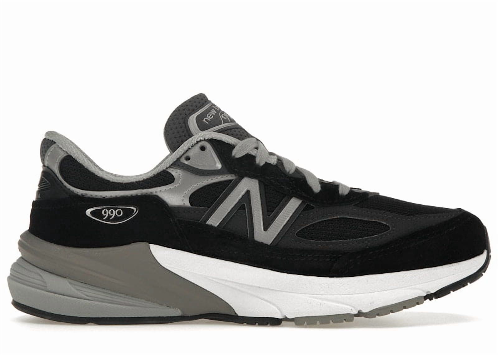 New Balance Women's 990v6 MiUSA Black Grey White Shoes, from StockX ...