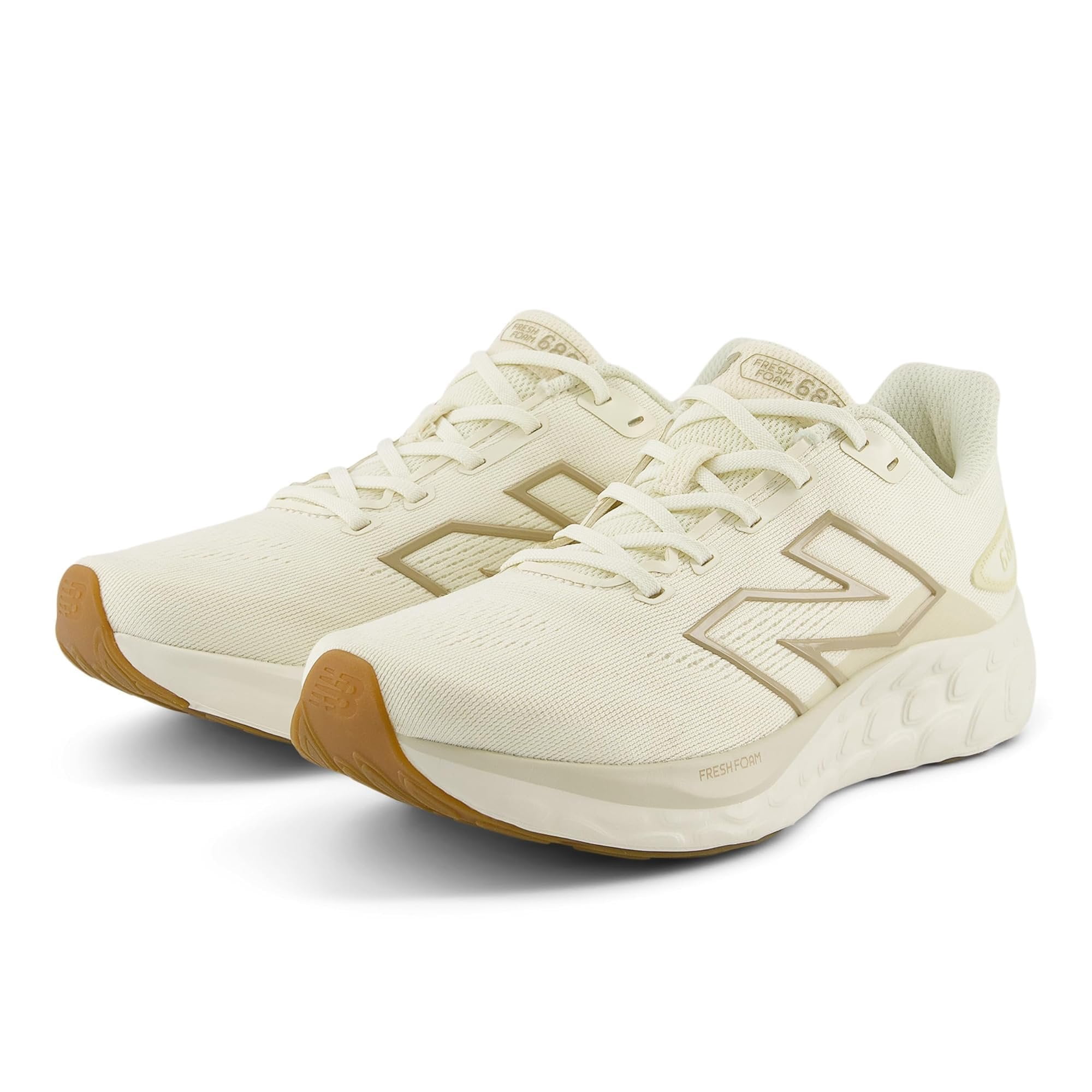 New Balance Women's Fresh Foam 680 V8 Running Shoe, Angora/Linen ...
