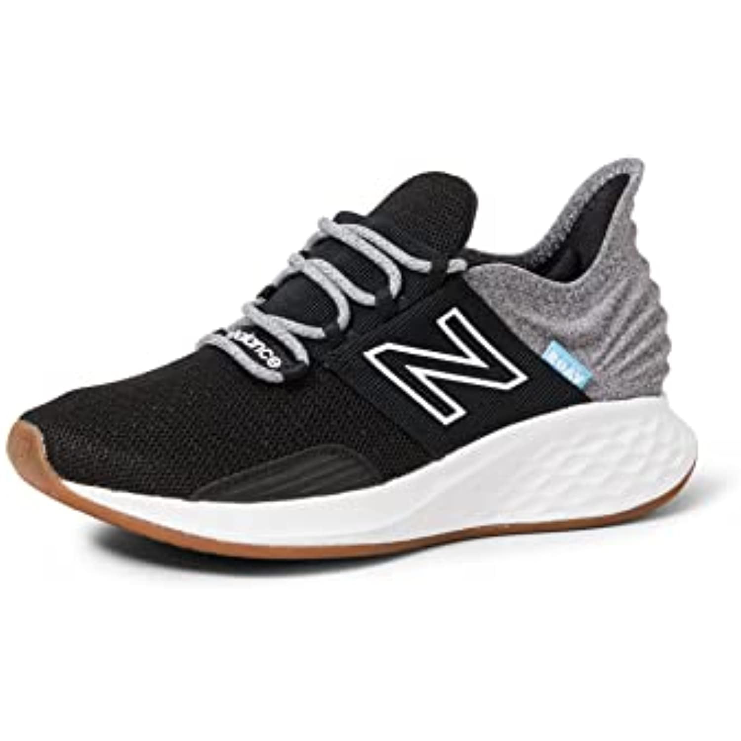 New Balance Women's Fresh Foam Roav V1 Sneaker, Black/Light Aluminum, 8 ...