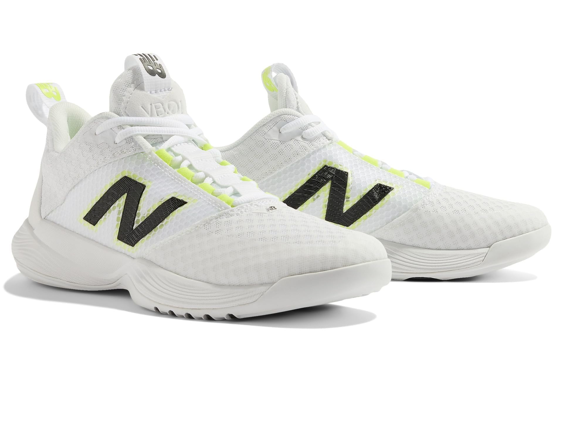New Balance Women's FuelCell VB-01 Volleyball Shoe, White/Black, 7 ...