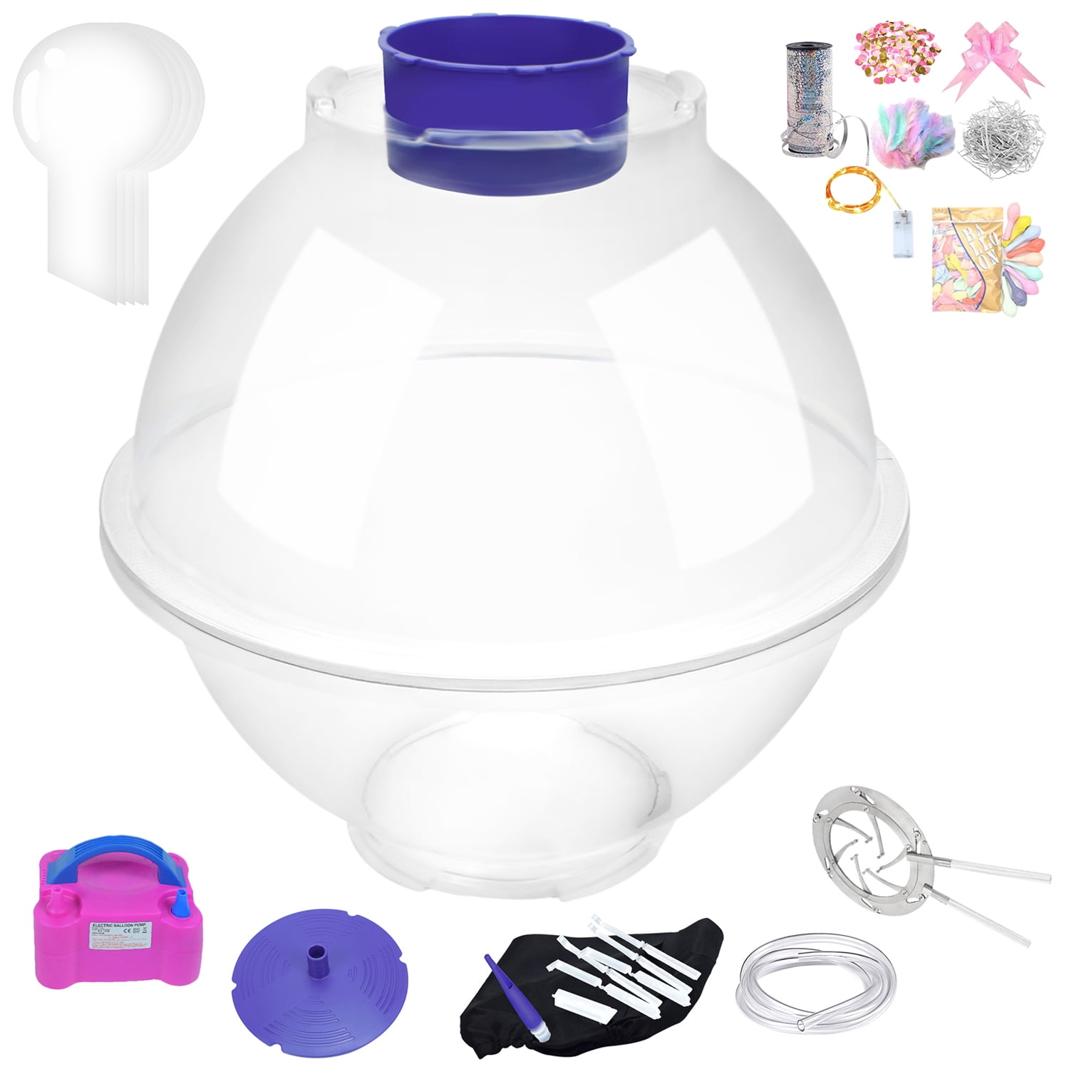 New Balloon Stuffer kit 17", Balloon Filling Tool, Transparent Balloon ...