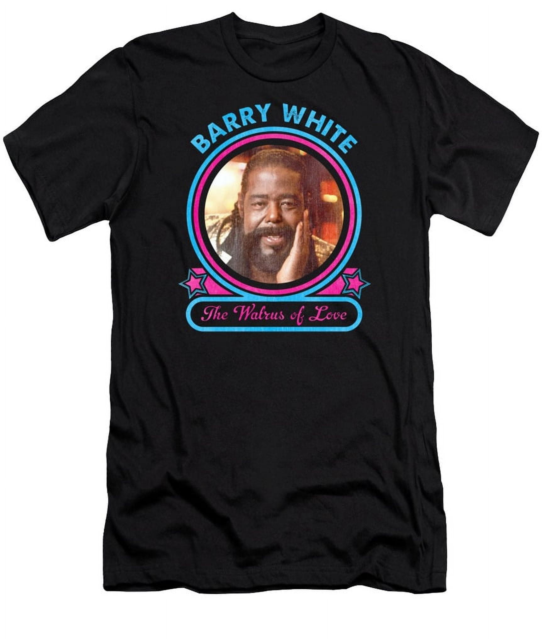 New Barry White The walrus of love T-shirt Black Short Sleeve All Sizes ...