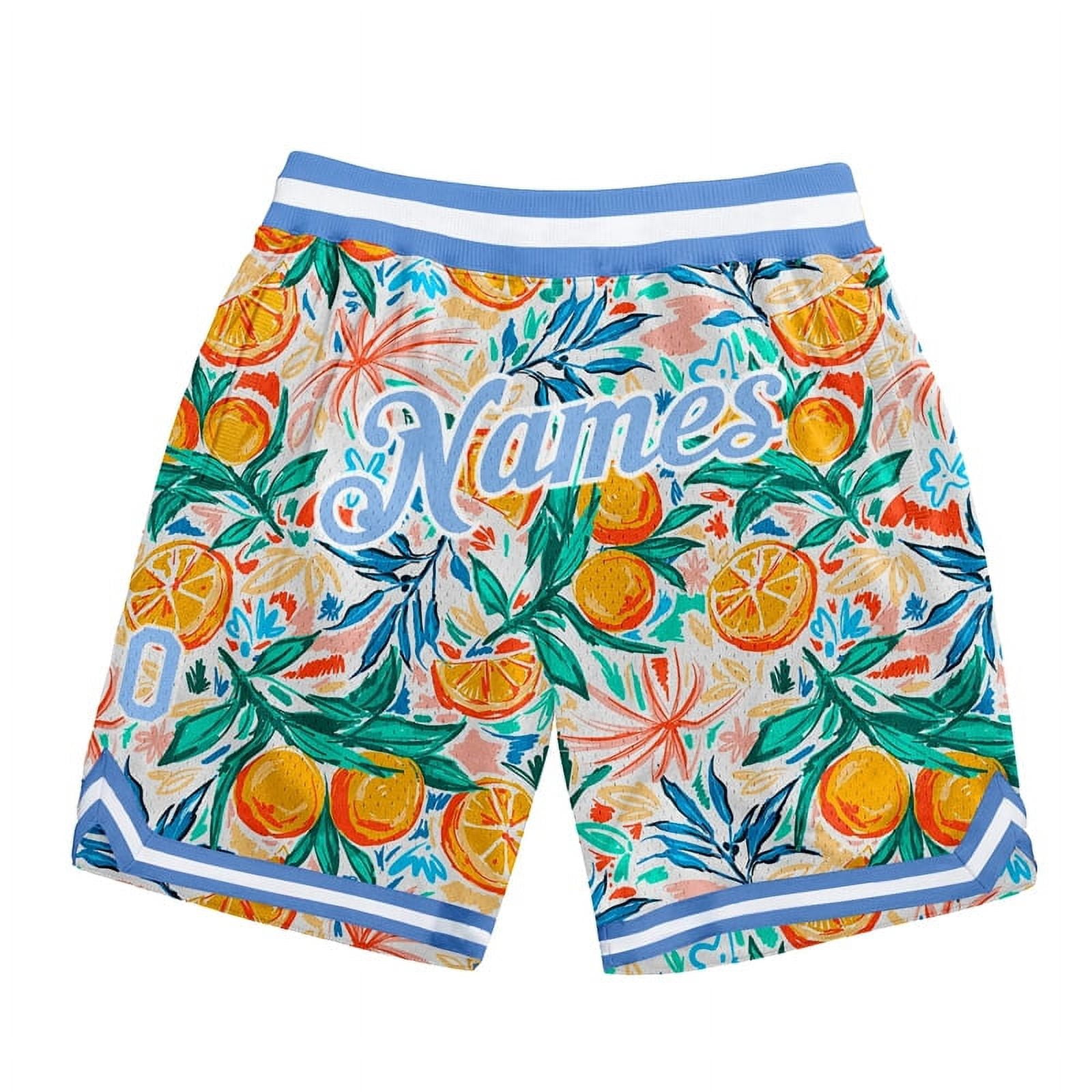 New Basketball Shorts Men Hawaii Beach 3D Tropical Rainforest Fruits ...
