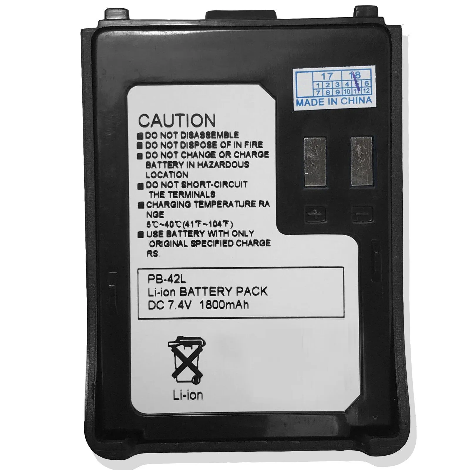 New Battery for KENWOOD PB42 PB-42Li THF6 THF6A TH-F6 TH-F6A TH-F6E ...