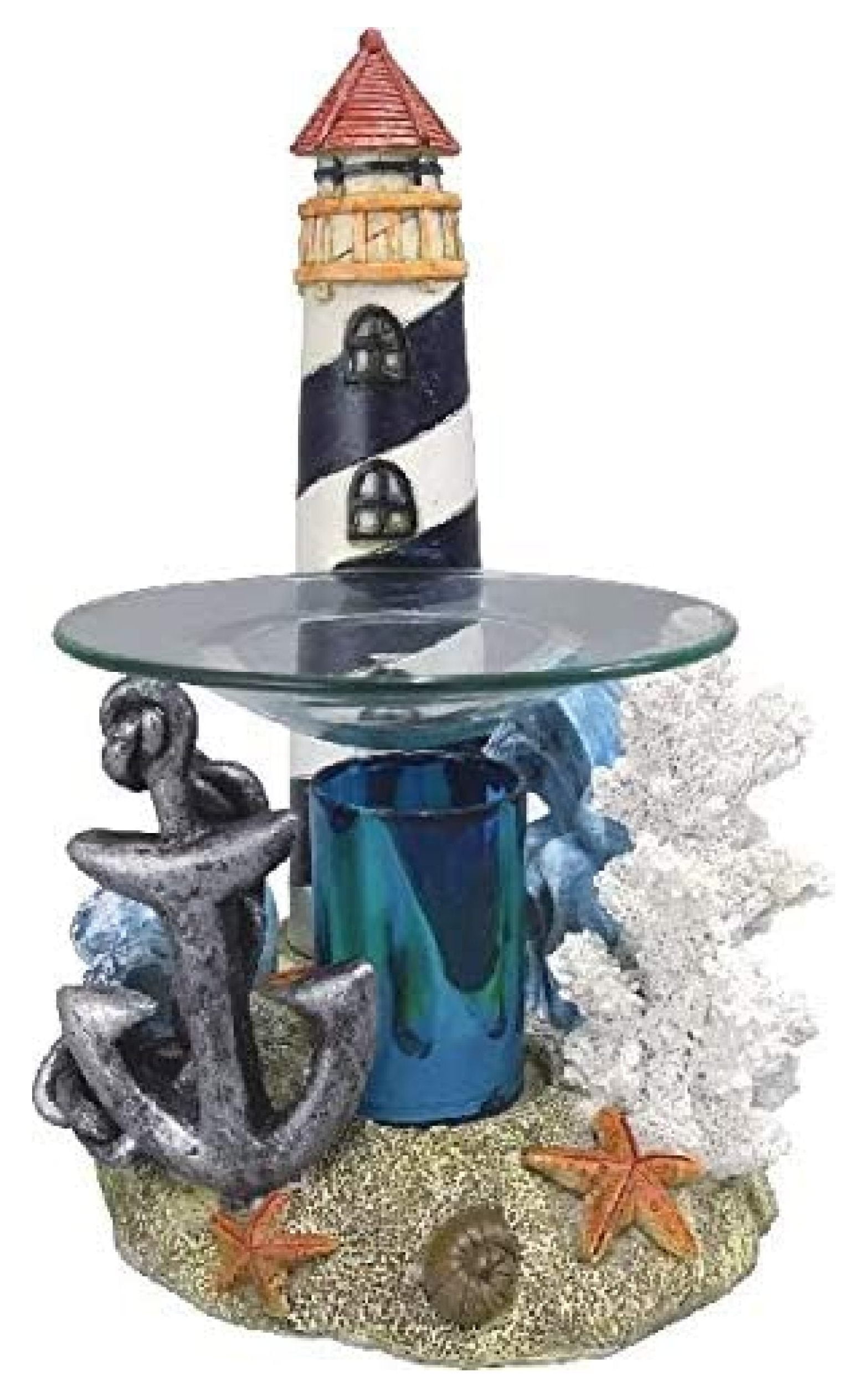 New Beautiful Lighthouse with Anchor and Coral Fragrance Oil Burner ...