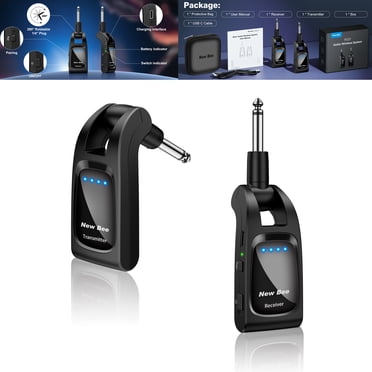 Wireless Guitar System,UHF Wireless Guitar Transmitter Receiver 164Feet ...