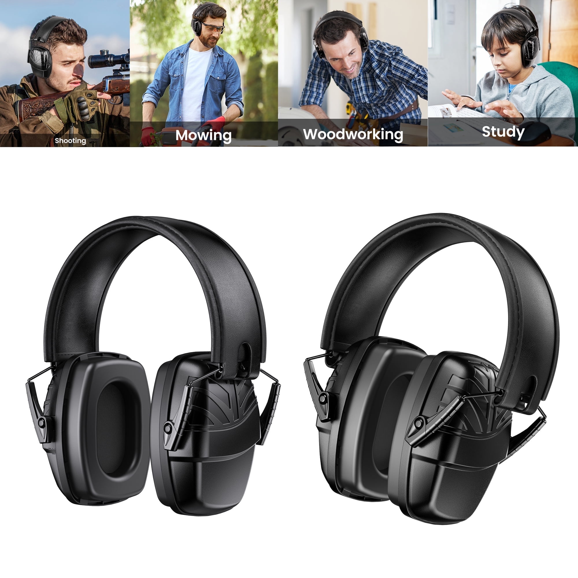 New Bee 35 dB Noise Reduction Safety Shooting Ear Muffs, Hearing ...