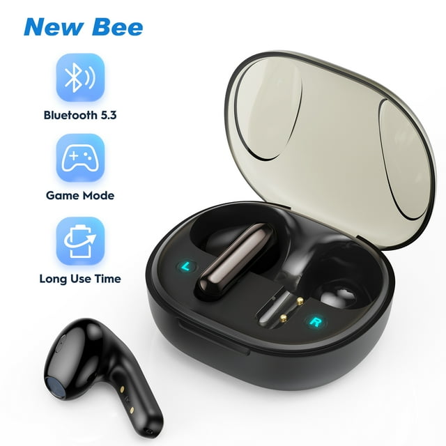 New Bee Touch Control Wireless Earbud Bluetooth Headphones with HD Dou ...
