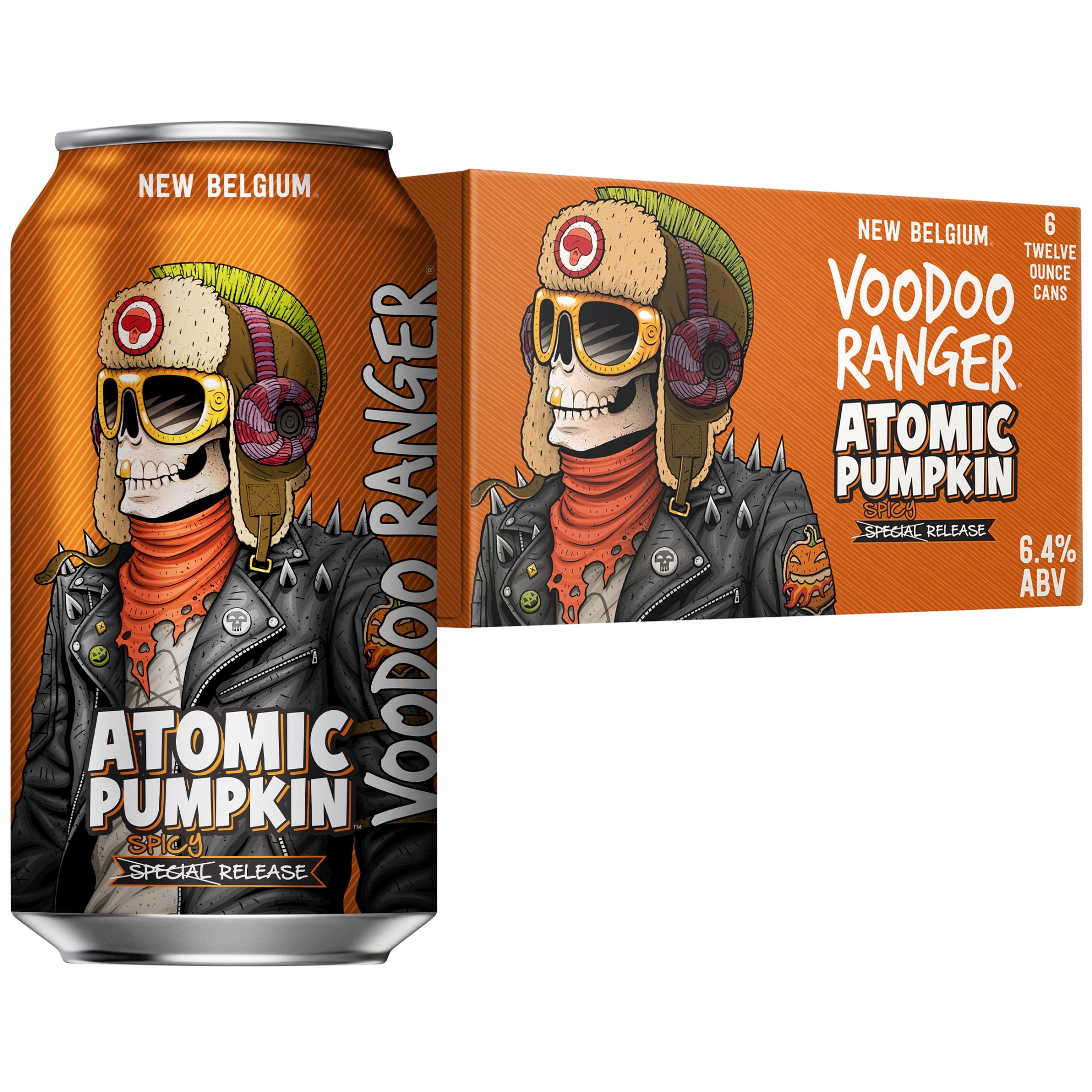 Voodoo Ranger Atomic Pumpkin, Spicy Release Craft Beer, 6 Pack, 12 fl ...