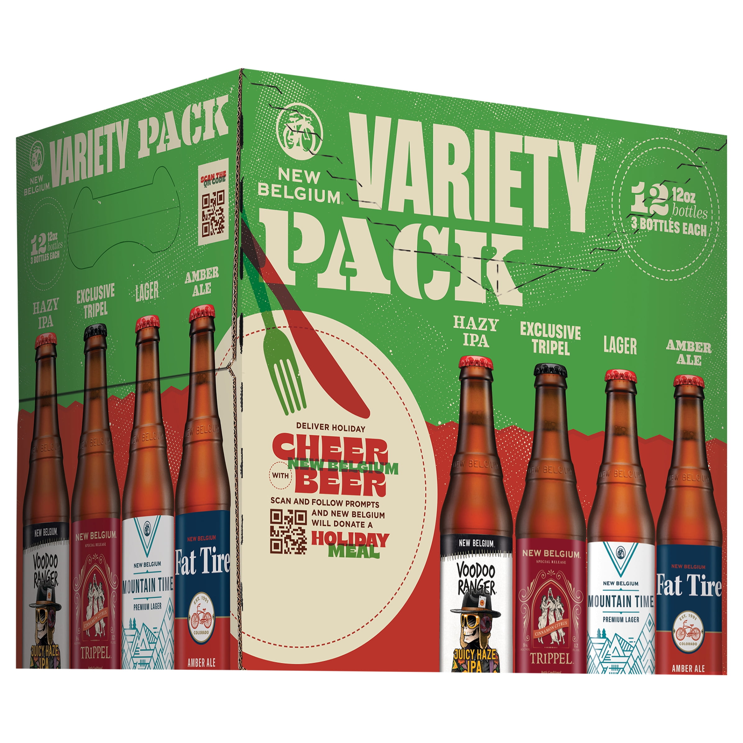 New Belgium Variety Pack Beer, 12 Pack, 12 fl oz Bottles, ABV Varies - Walmart.com