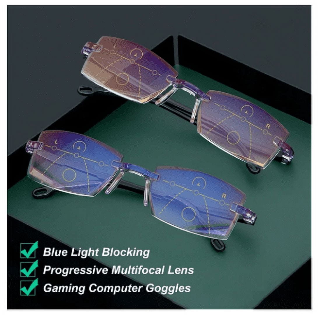 New Bifocal Progressive And Anti-Blue Eyewear Ultralight Reading Gl ...