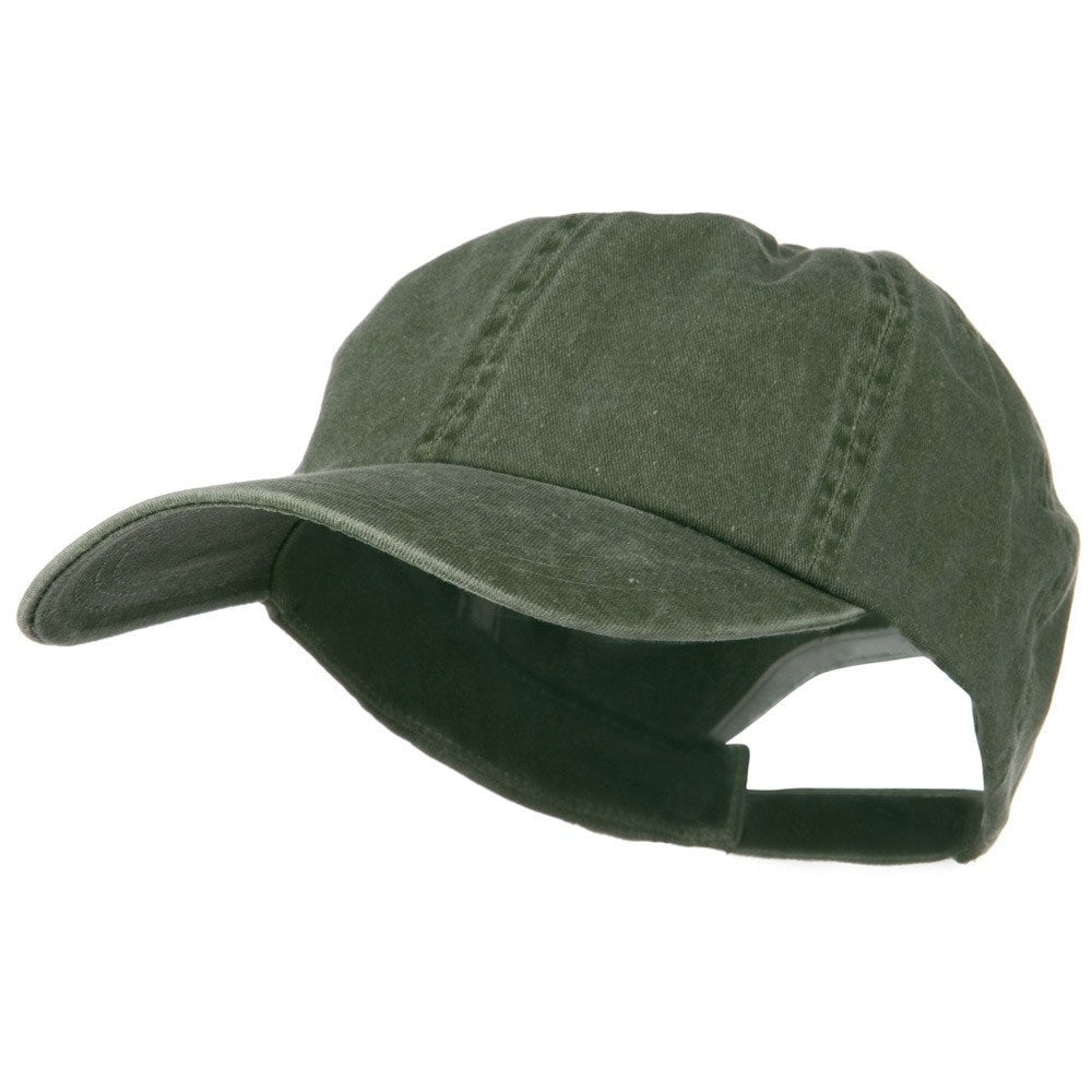 New Big Size Washed Cotton Ball Cap - Olive XL-3XL - Walmart.com