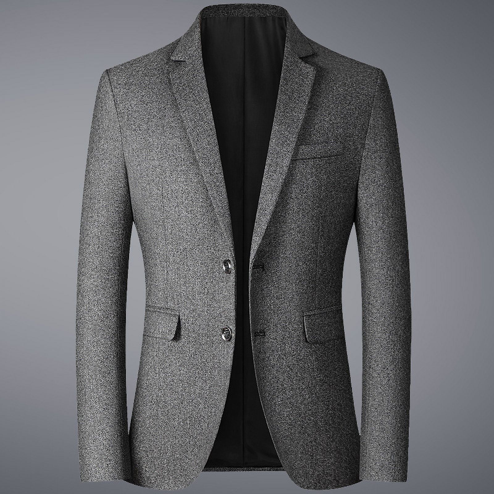 New Blazers Men Solid Color Business Causal Mens Suits Coats Mens ...